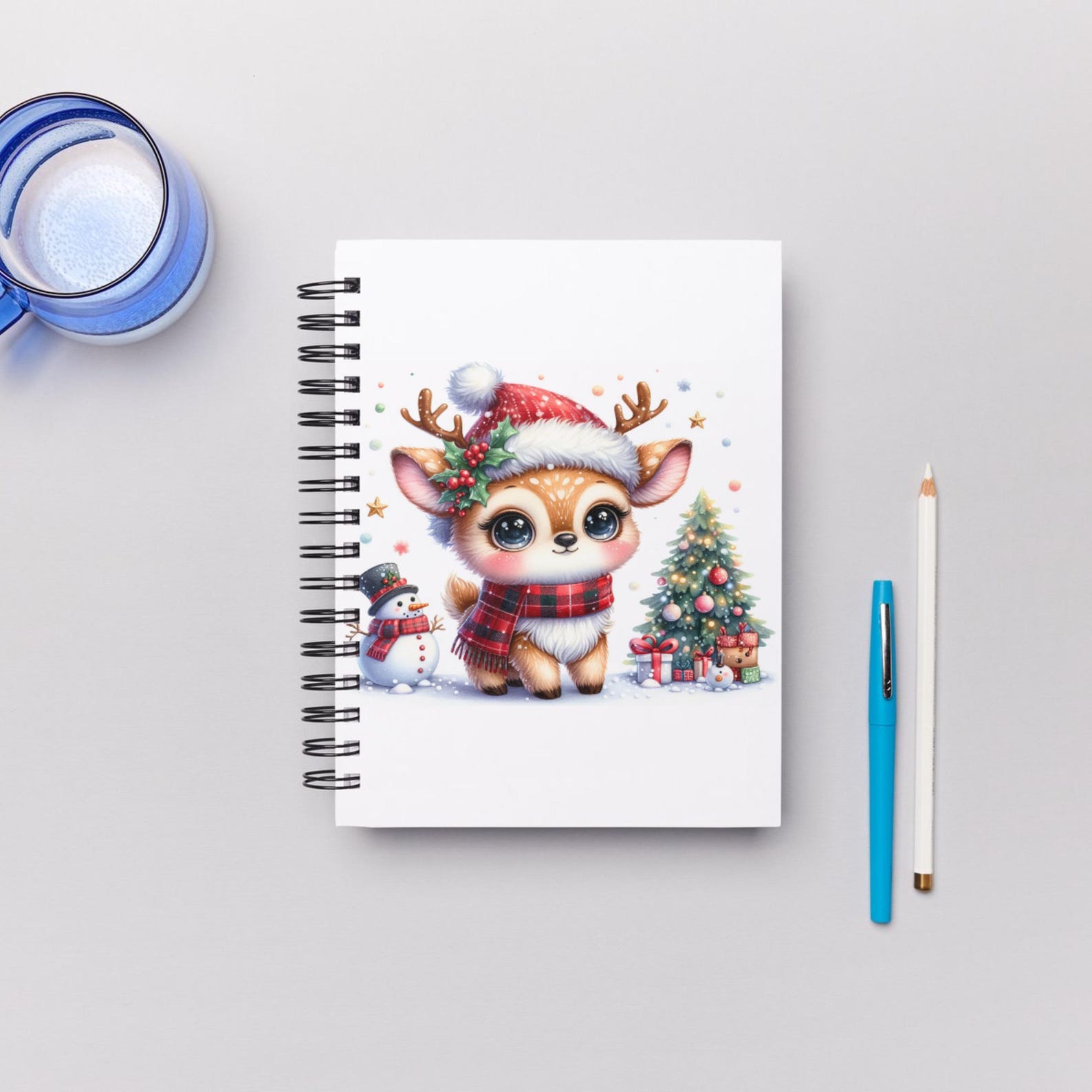 Baby REINDEER Clipart PNG 15 Cute Whimsical Christmas Holiday Clipart ...