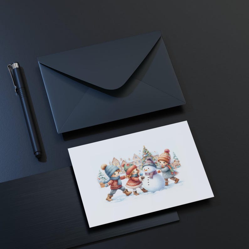 Children Playing in the Snow Clipart PNG 15 Winter Wonderland Holiday ...