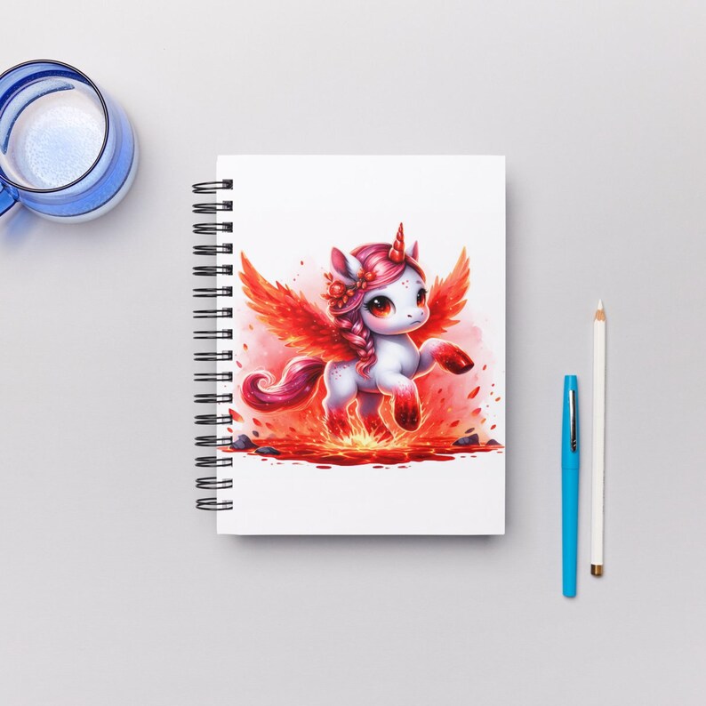 Magma UNICORN Clipart PNG 15 Cute Baby Volcanic Ruby Unicorn Halloween ...