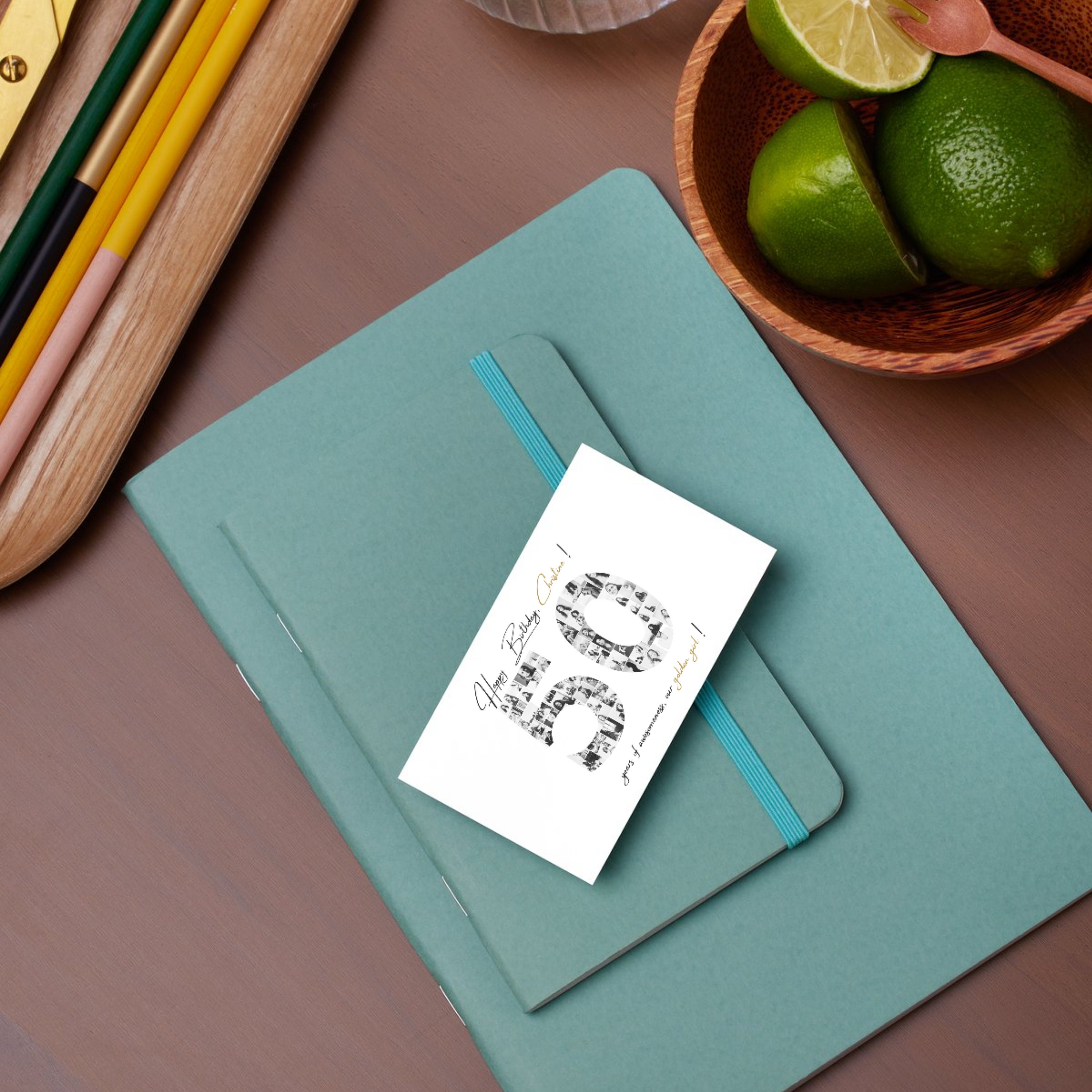 50th Birthday Photo Collage Template Editable 50th Anniversary Picture ...