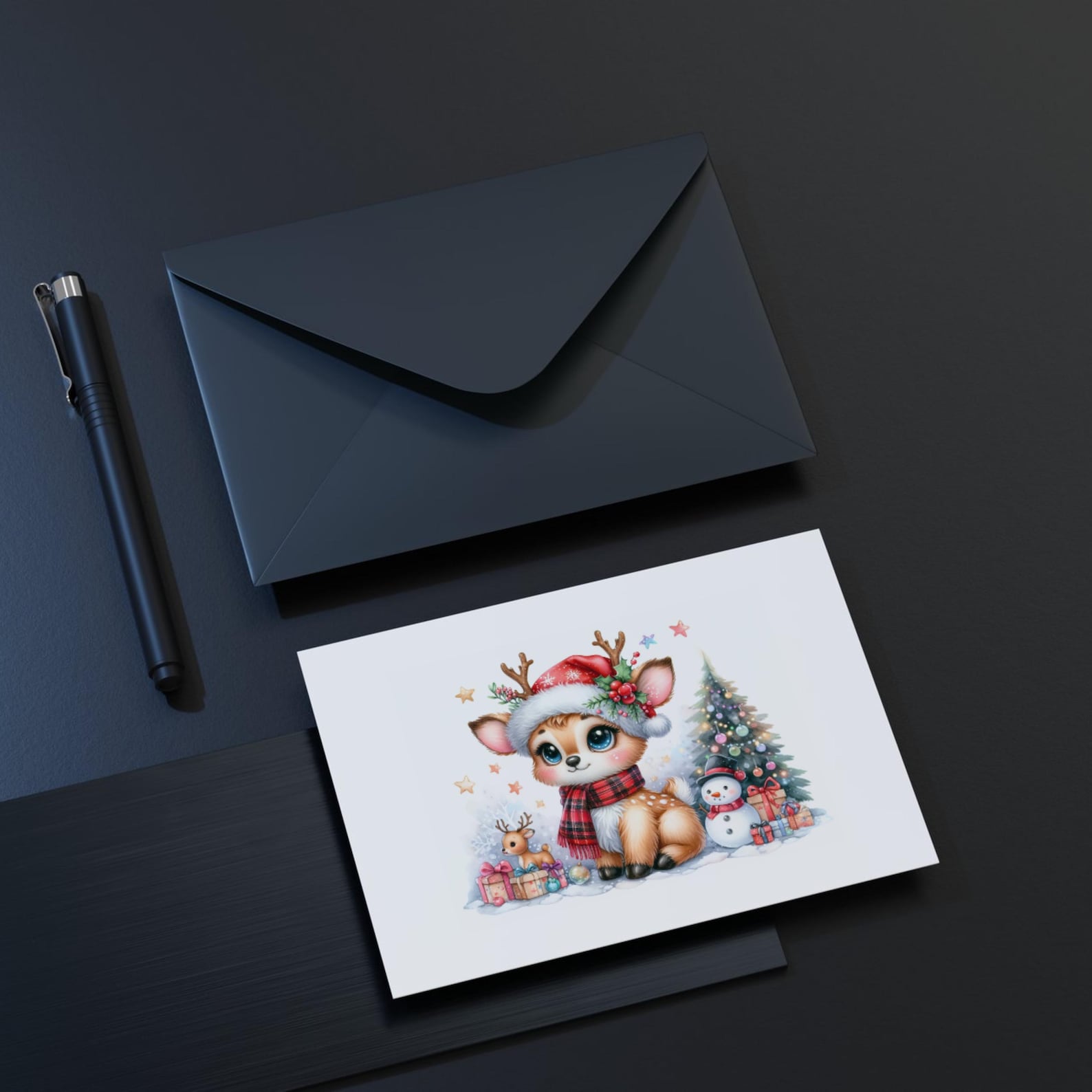 Baby REINDEER Clipart PNG 15 Cute Whimsical Christmas Holiday Clipart ...