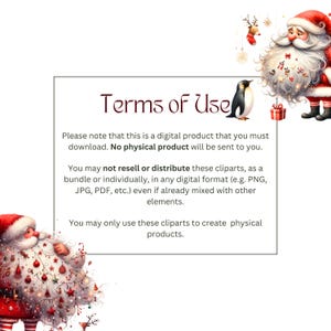 Cool Whimsical SANTA Clipart PNG 15 Cute Santa Claus Christmas Holiday ...