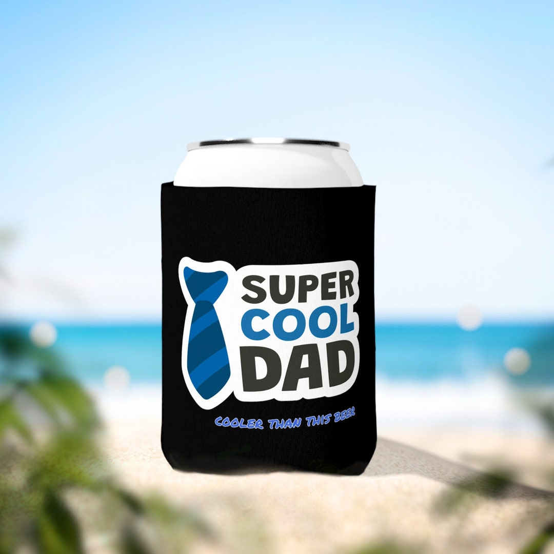 Can Cooler Sleeve for Super Cool Dad Capybara Best Dad Ever Can Cozie ...