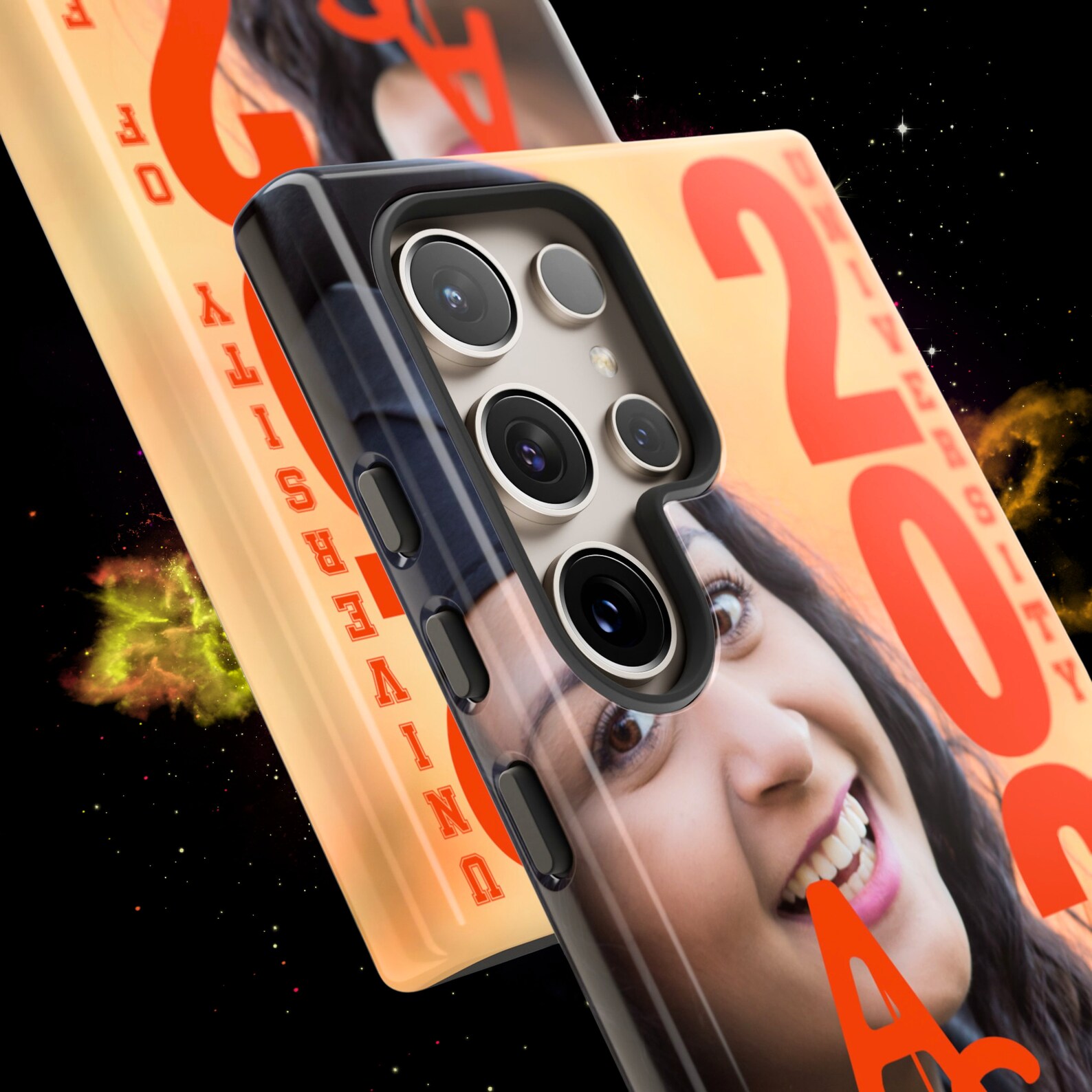 Custom Initials Monogram Graduation Phone Case for Samsung Galaxy S24 ...