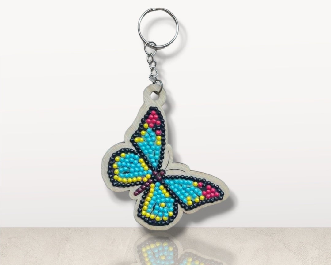 Butterfly Keychain Completed Diamond Painting - Etsy