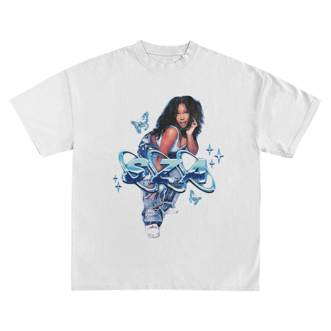 Camiseta SZA, camiseta de rap vintage, camiseta RNB, CTRL, SoS, Travis ...