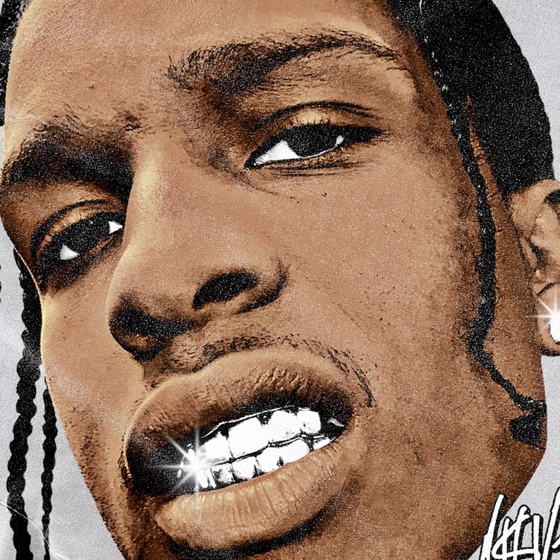 Camiseta vintage ASAP Rocky, Camiseta ASAP Rocky, Camiseta ASAP Rocky ...