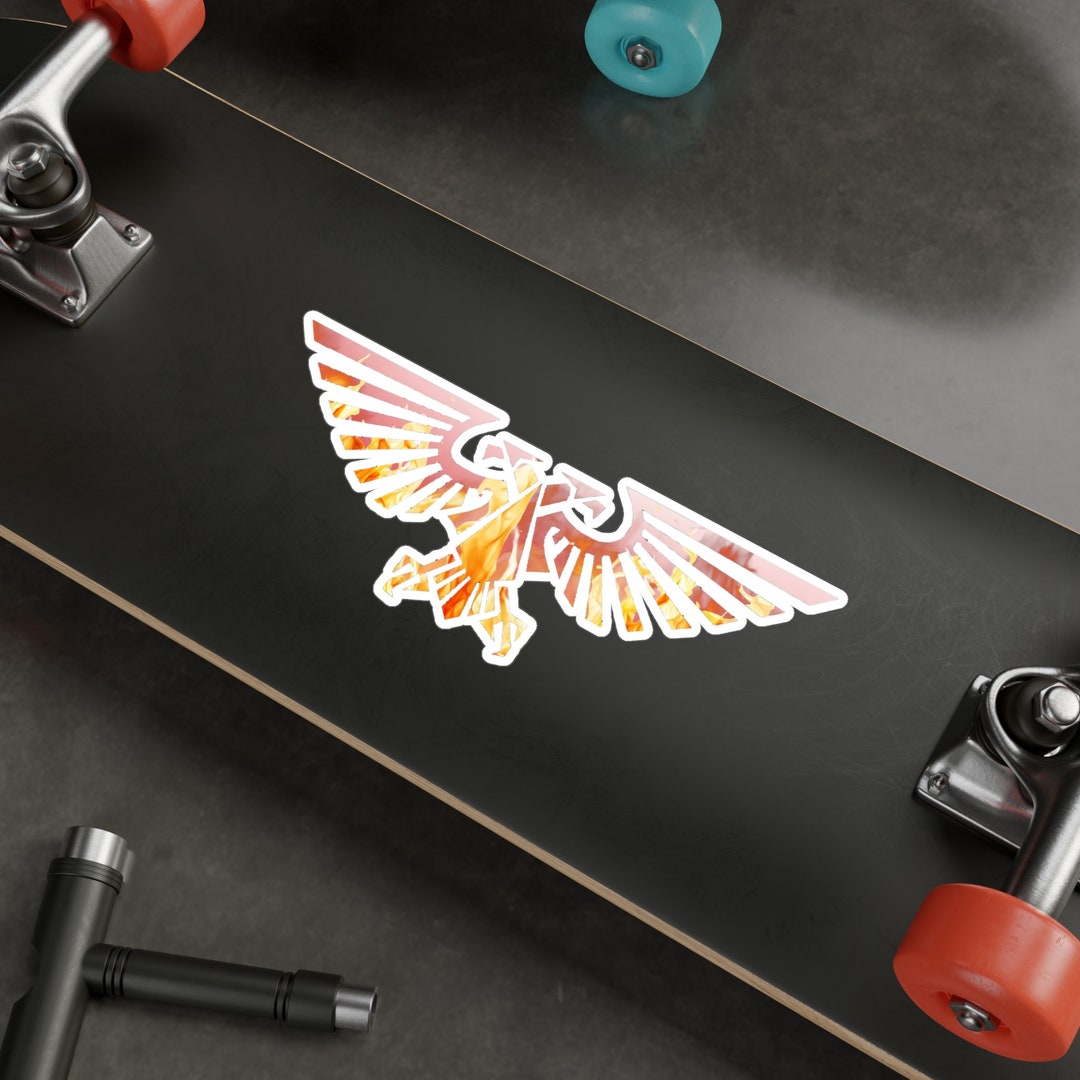 40k Imperial Eagle Burning Vinyl Decal - Etsy