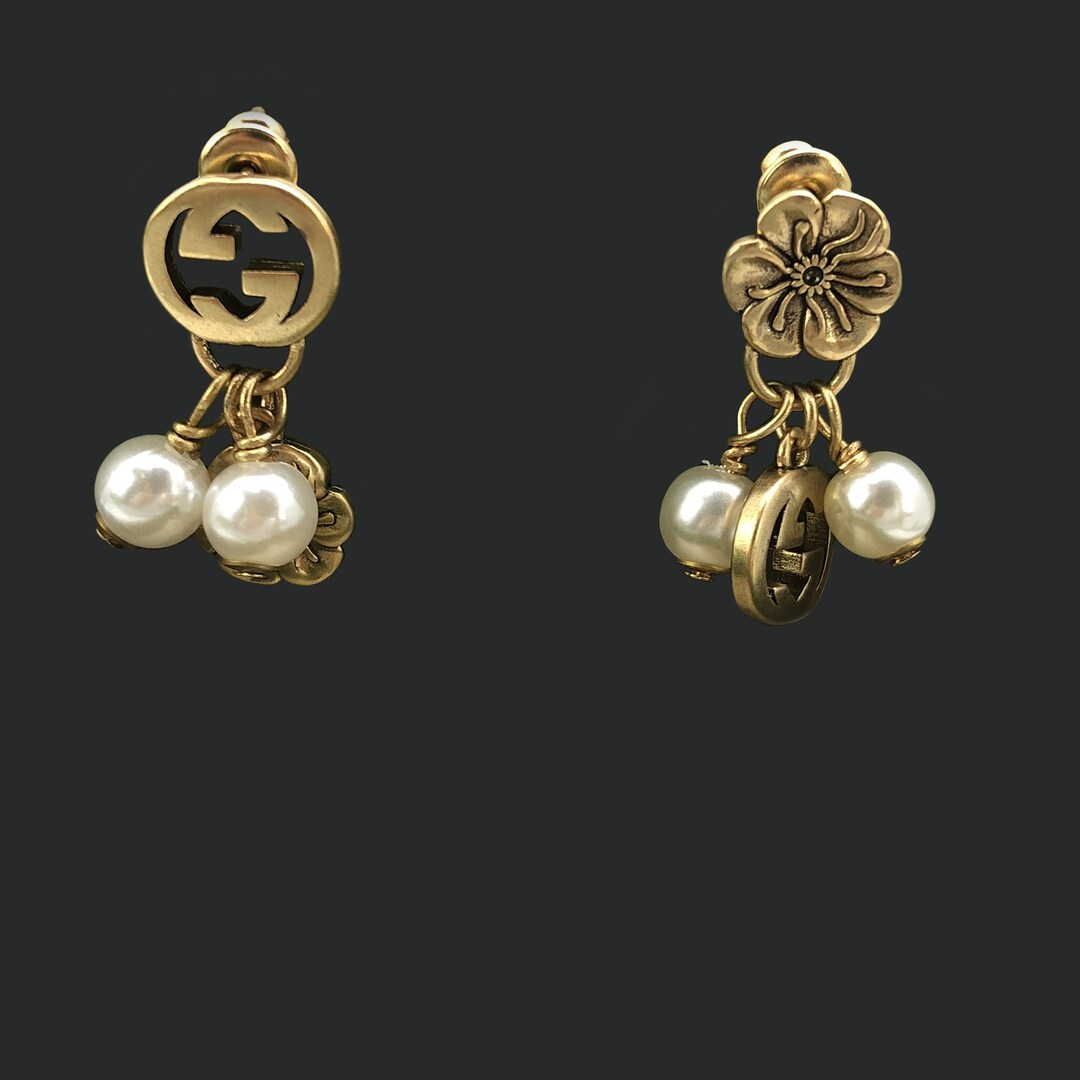 Authentic Vintage Gucci Dangle & Drop Earrings - Etsy