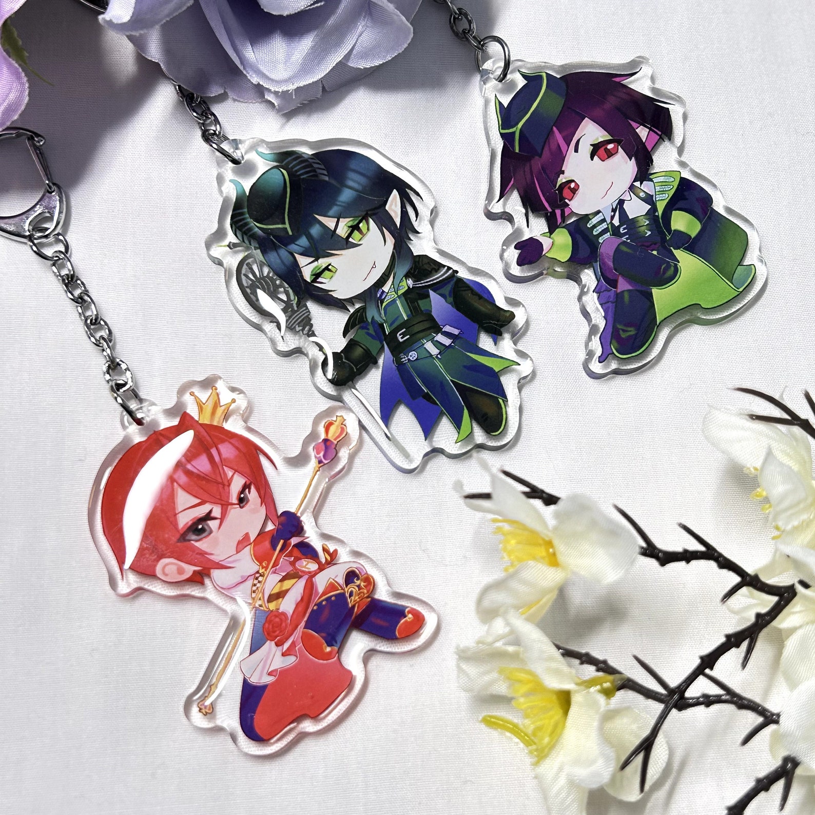 Twisted Wonderland Acrylic Charms - Etsy