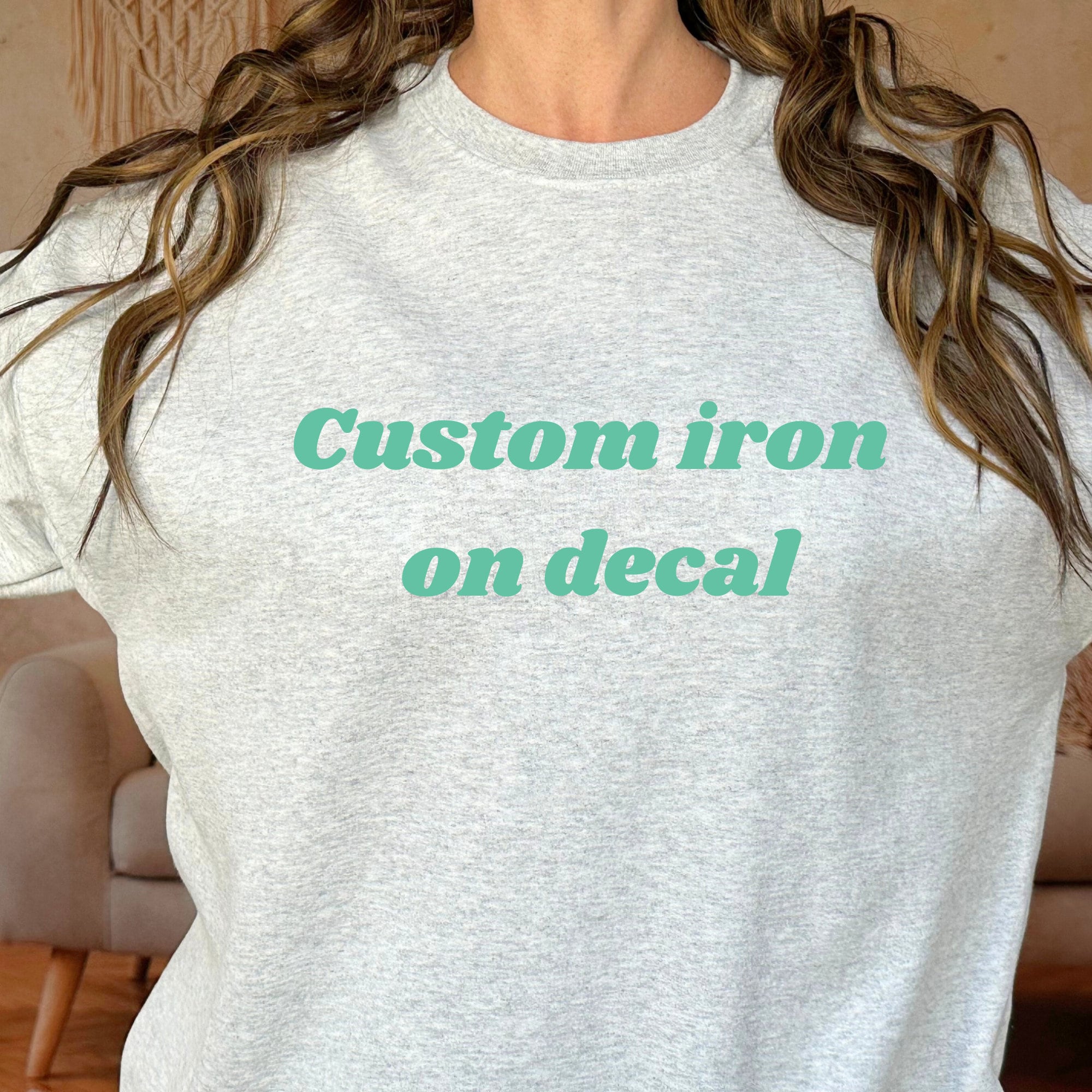 Custom Iron-on Decals, Custom Name Decals, Custom Text Iron-ons, Custom ...