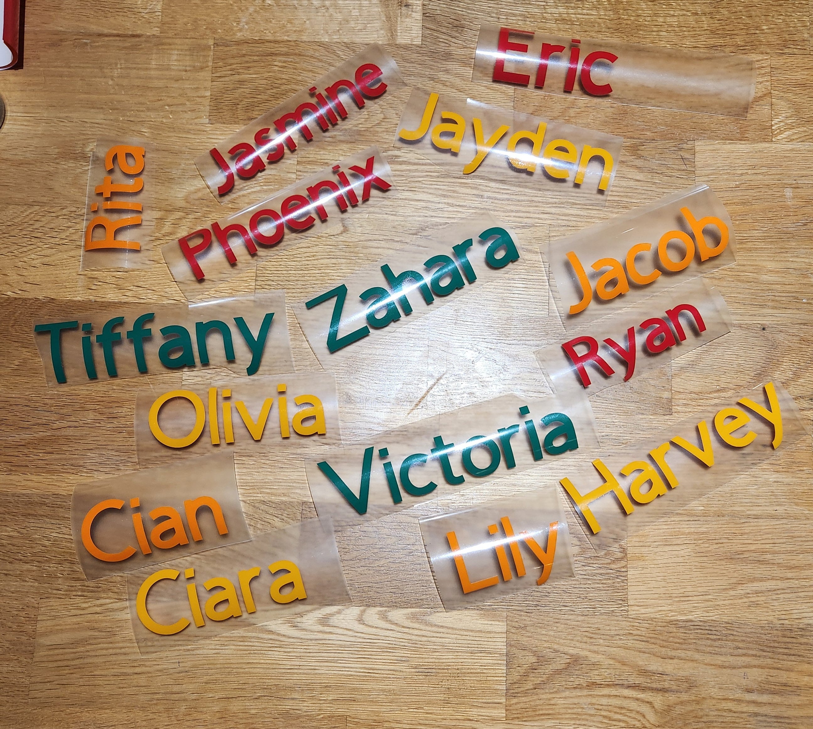 Custom Iron-on Decals, Custom Name Decals, Custom Text Iron-ons, Custom Iron-on for Clothes ...