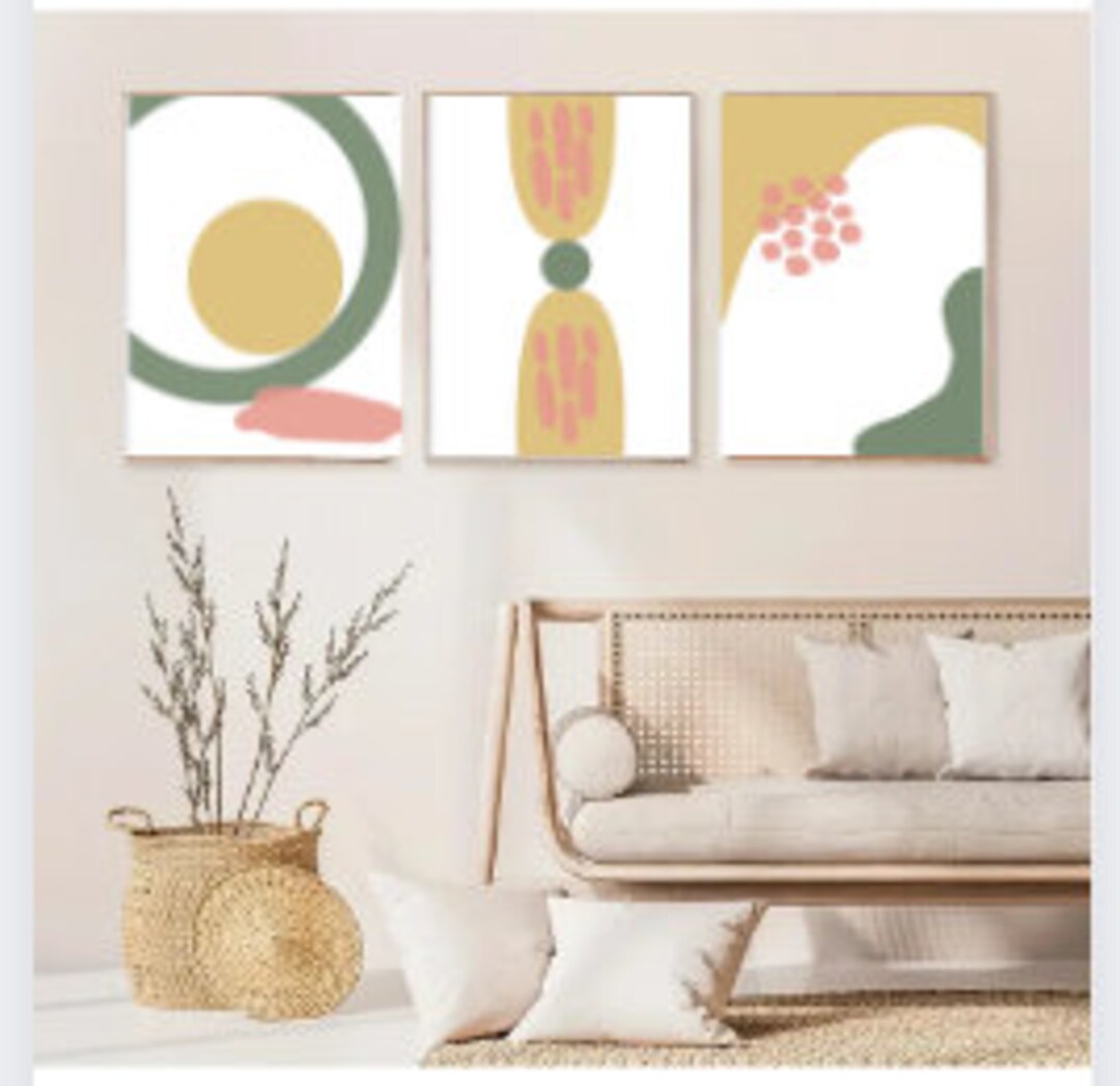 Three Piece Simplistic Posters - Etsy