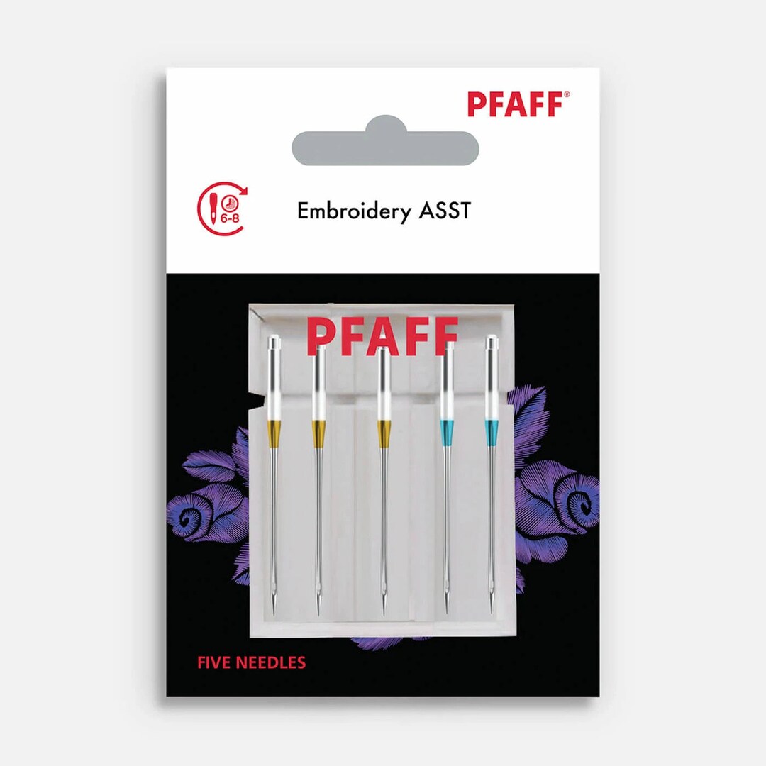 PFAFF Embroidery Needles Packet of 5 Assorted Sizes 80/12 & 90/14 - Etsy