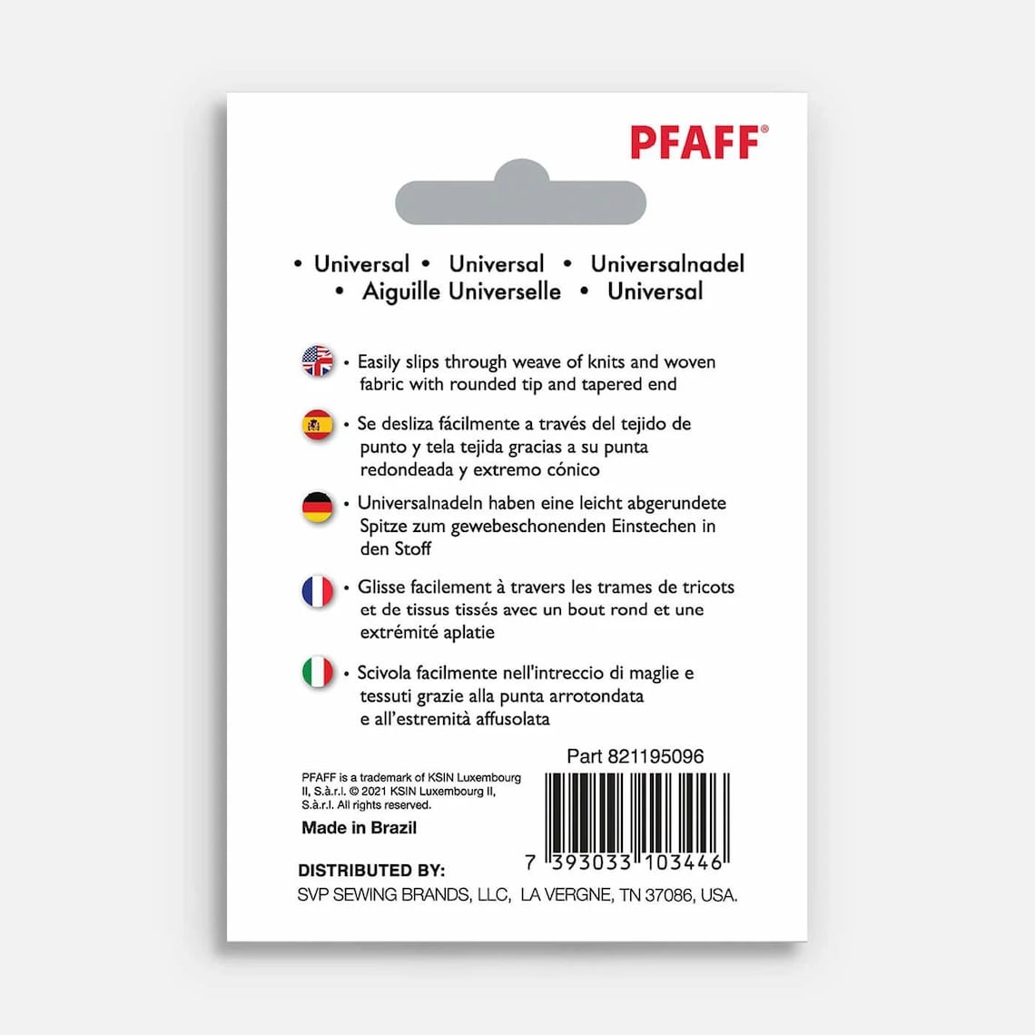 PFAFF Universal Needles Packet of 10 Assorted Sizes - Etsy