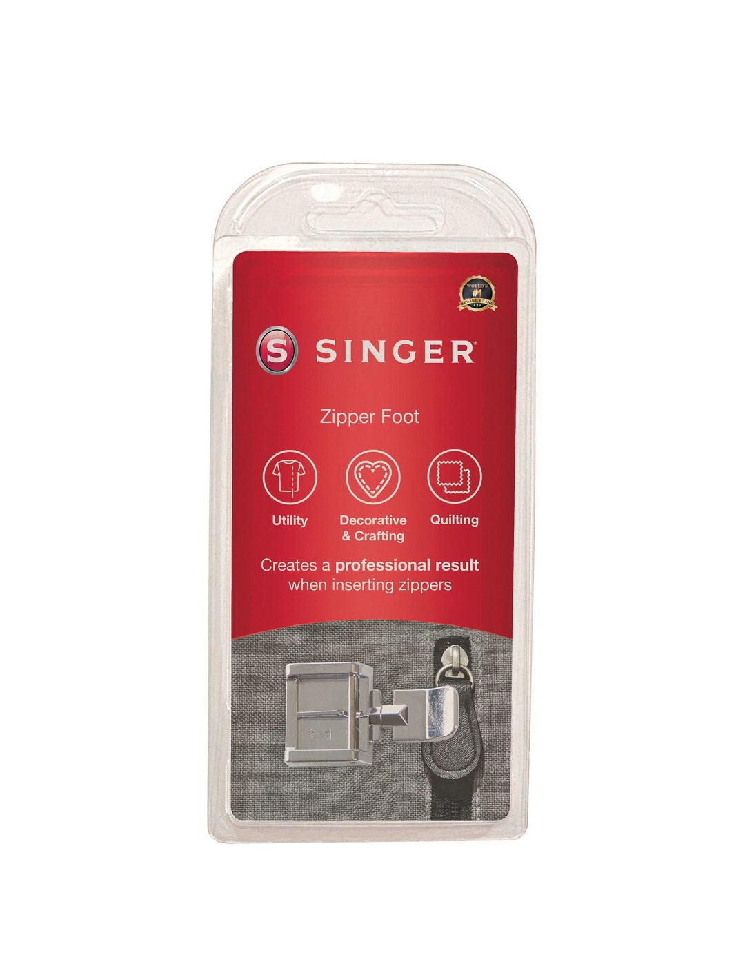 SINGER Sewing Machine Zipper Foot: Piping & Cording Presser Foot - Etsy