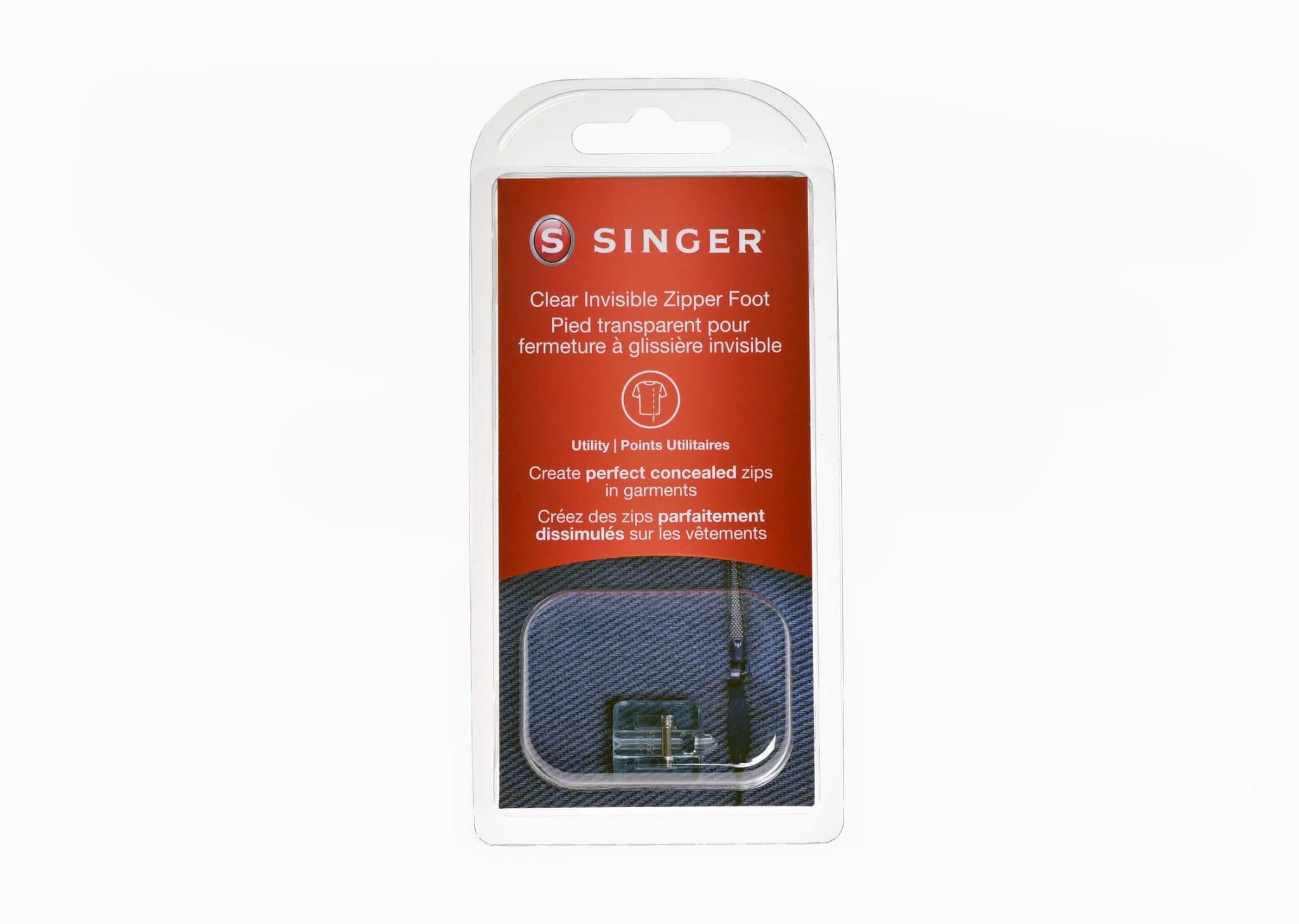 SINGER Sewing Embroidery Machine Invisible Zipper Foot - SINGER ...