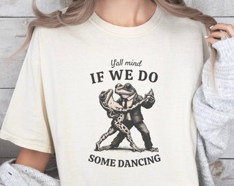 Dancing Frog 90's Retro Shirt, Dancing Frog Shirt, Cute Funny Frog Tee ...