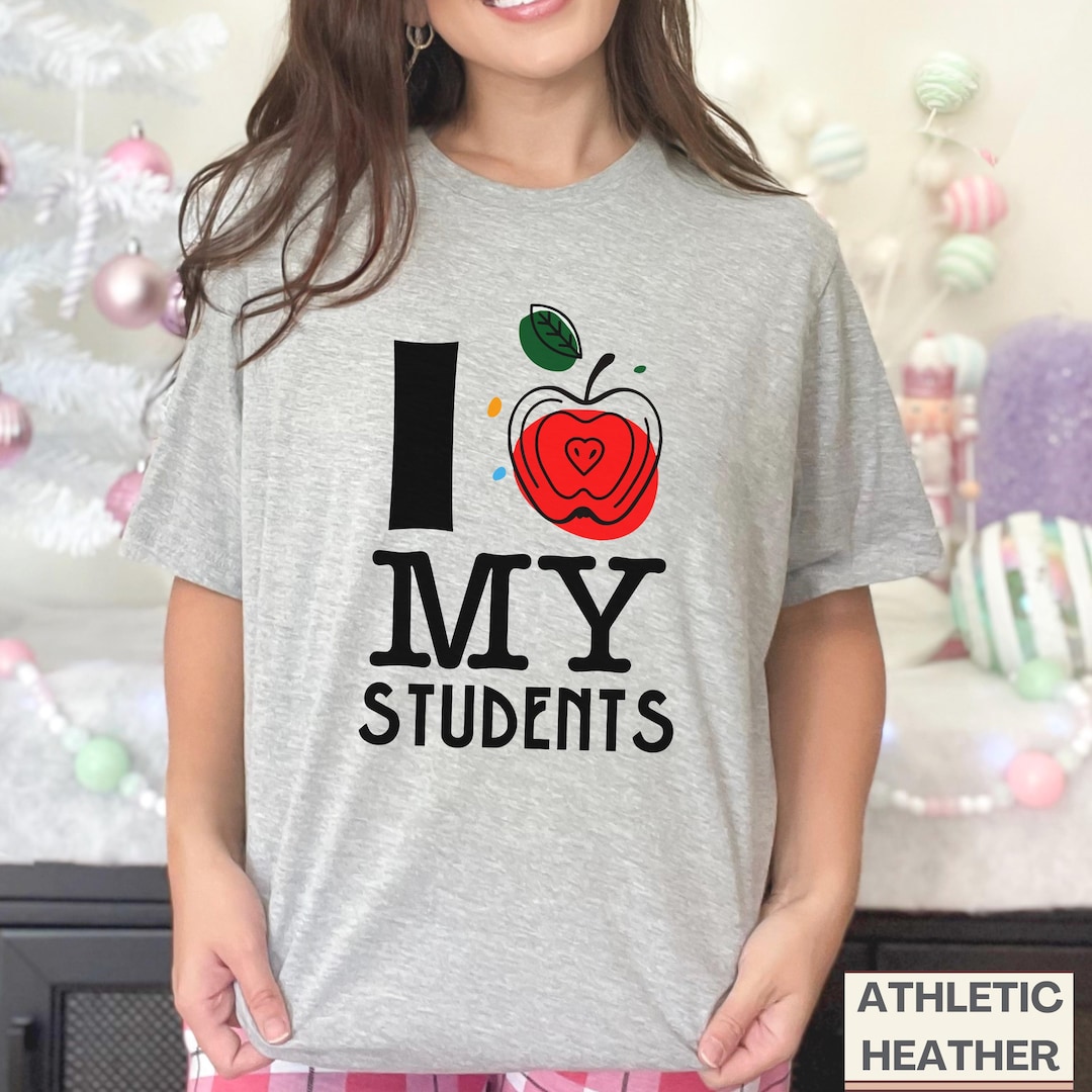 Back to School Shirt PE Teacher I Love My Students Math Teacher Fall ...