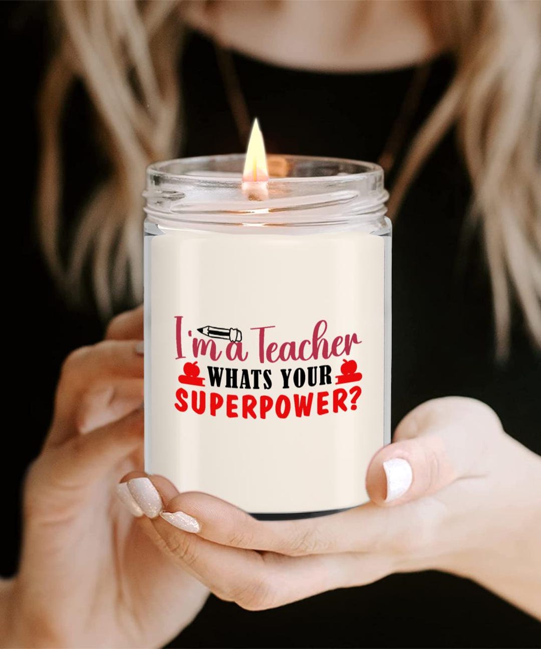 Daycare Teacher Gift Best Teacher Candle Stem Teacher Gift Funny ...