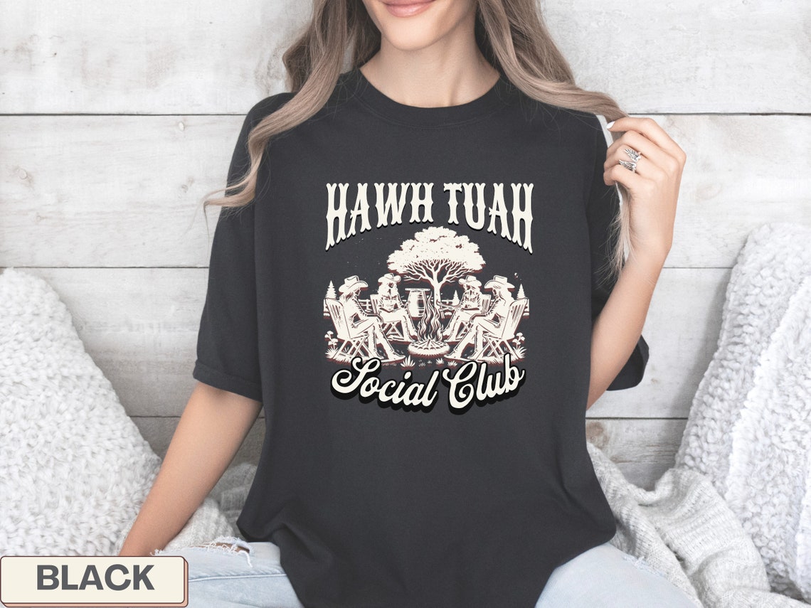Hawk Tuah Social Club Shirt Funny Meme Girl Shirt Viral Hawk Tuah Girl ...