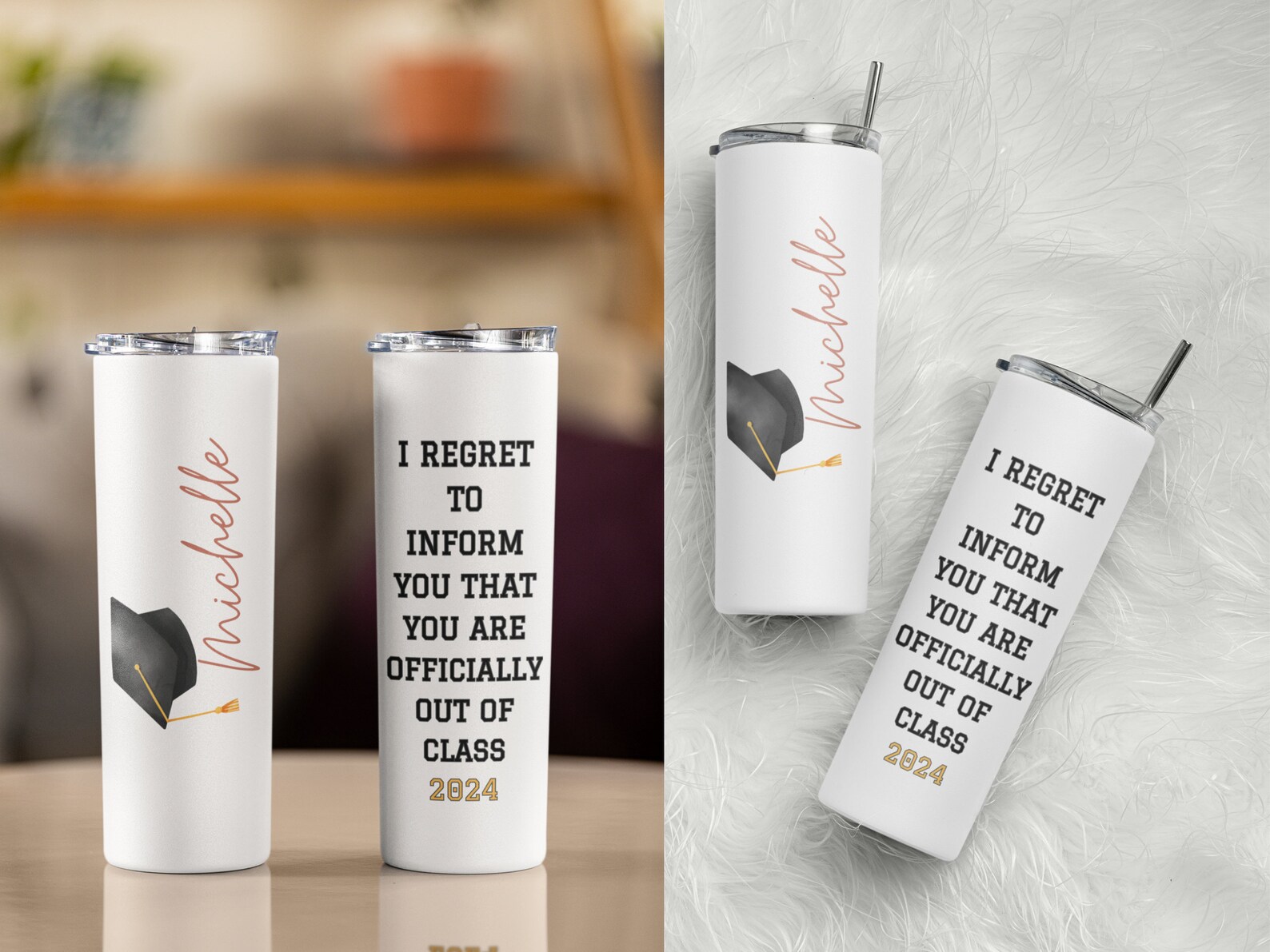 Personalized Graduation Tumbler Gift for Class of 2024 Graduation Water ...