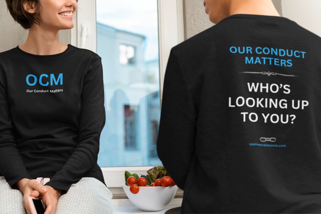 Our Conduct Matters Adult Tee Shirt Long Sleeve - Etsy