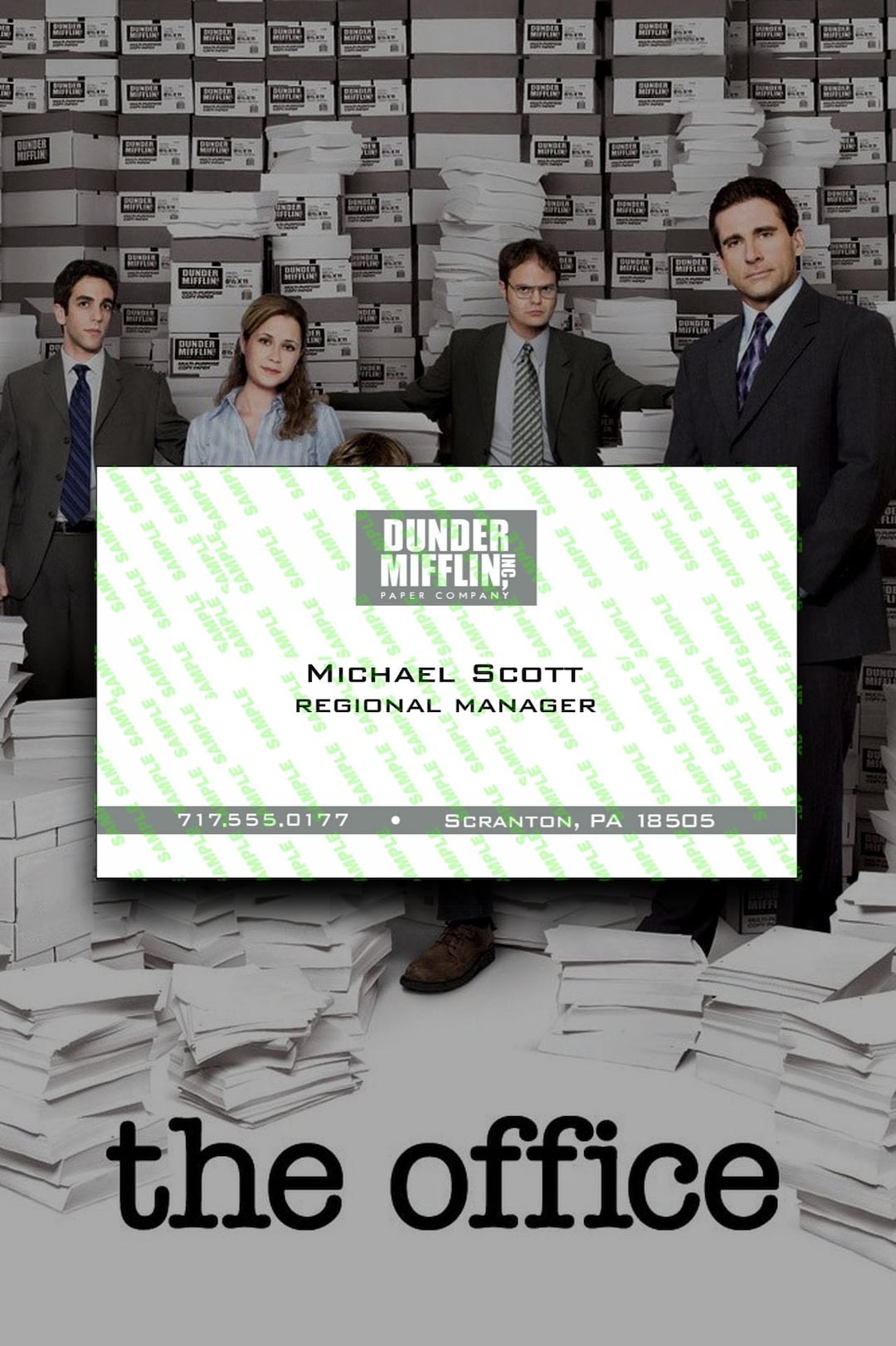 PRINTABLE Michael Scott Business Card the Office, Memorial, Cosplay, Id ...