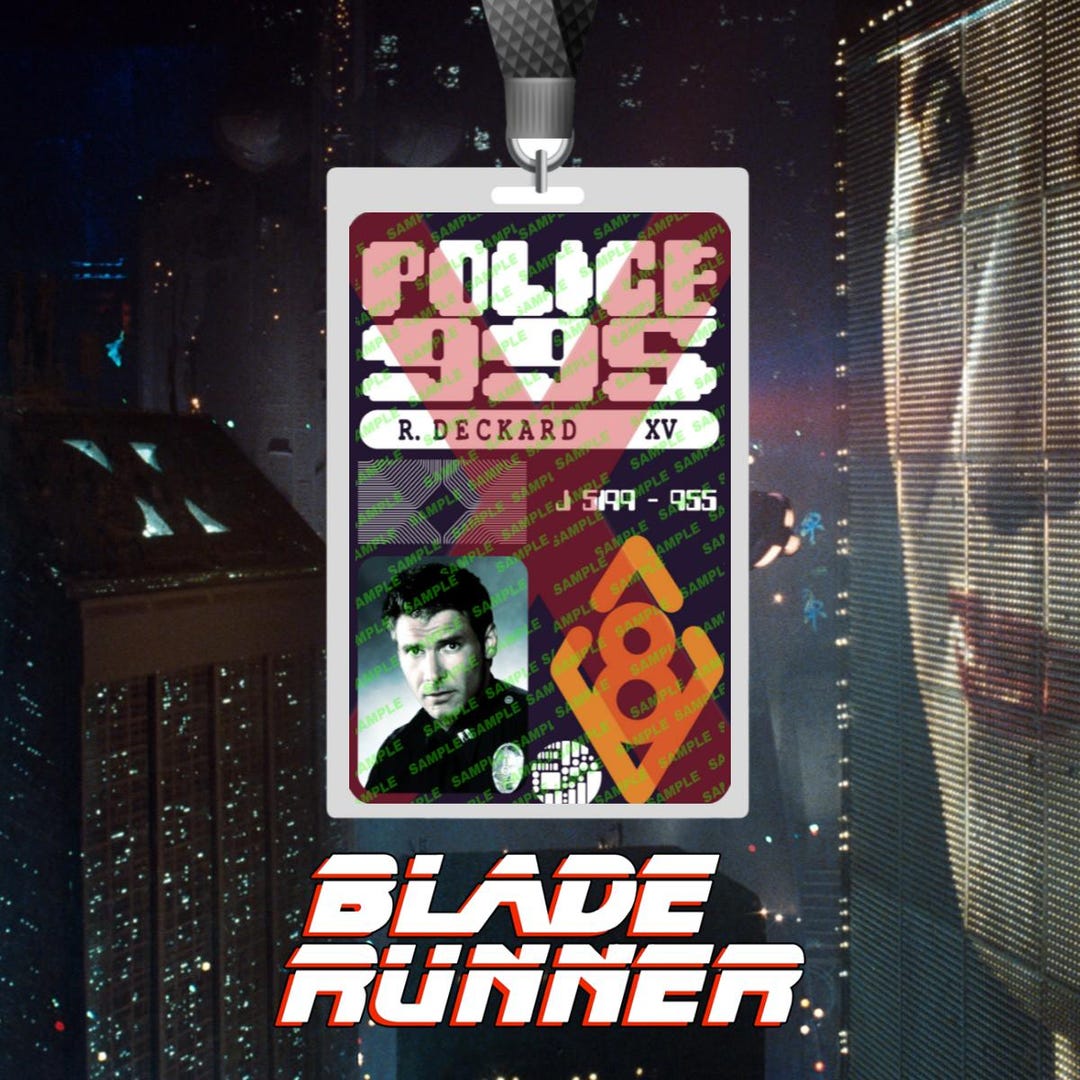 PRINTABLE Rick Deckard Blade Runner,memorial, Cosplay, Id Card, Id ...
