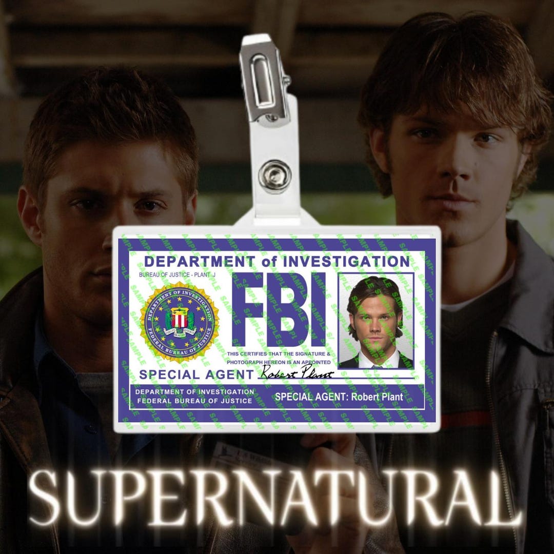 PRINTABLE Sam Winchester Supernatural Fake Id,memorial, Cosplay, Id ...