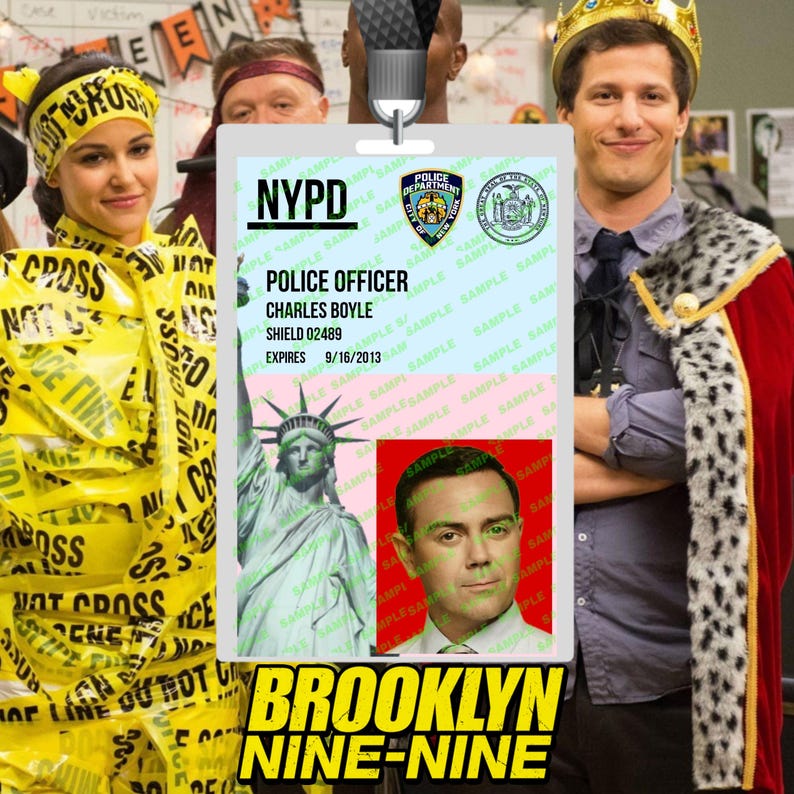 PRINTABLE Charles Boyle Brooklyn 99,memorial, Cosplay, Id Card, Id ...