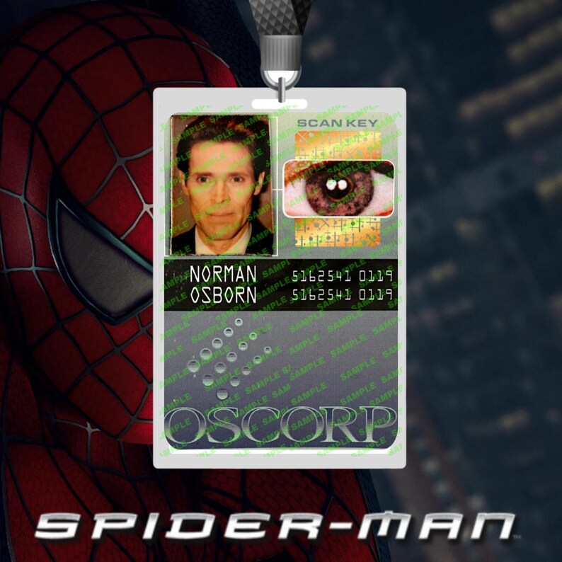 PRINTABLE Norman Osborn Green Goblin Spiderman,memorial, Cosplay, Id ...