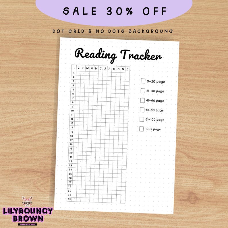 Reading Tracker Printable: Daily Reading Log, Book Journal Insert (A4 ...