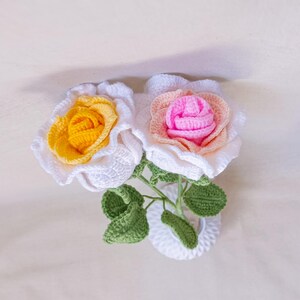 PDF Pattern: Crochet a Beautiful Rose | Easy Step-by-step Instructions ...