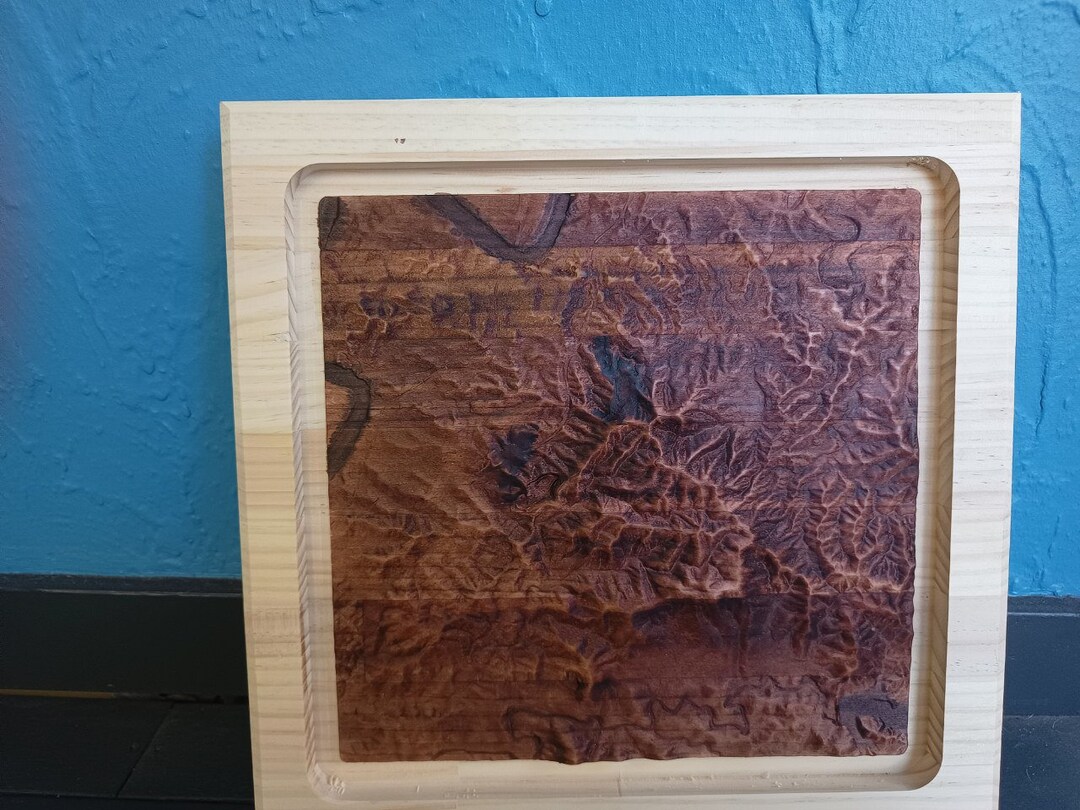 Carved 3D Terrain Maps of Australian Locations - Etsy