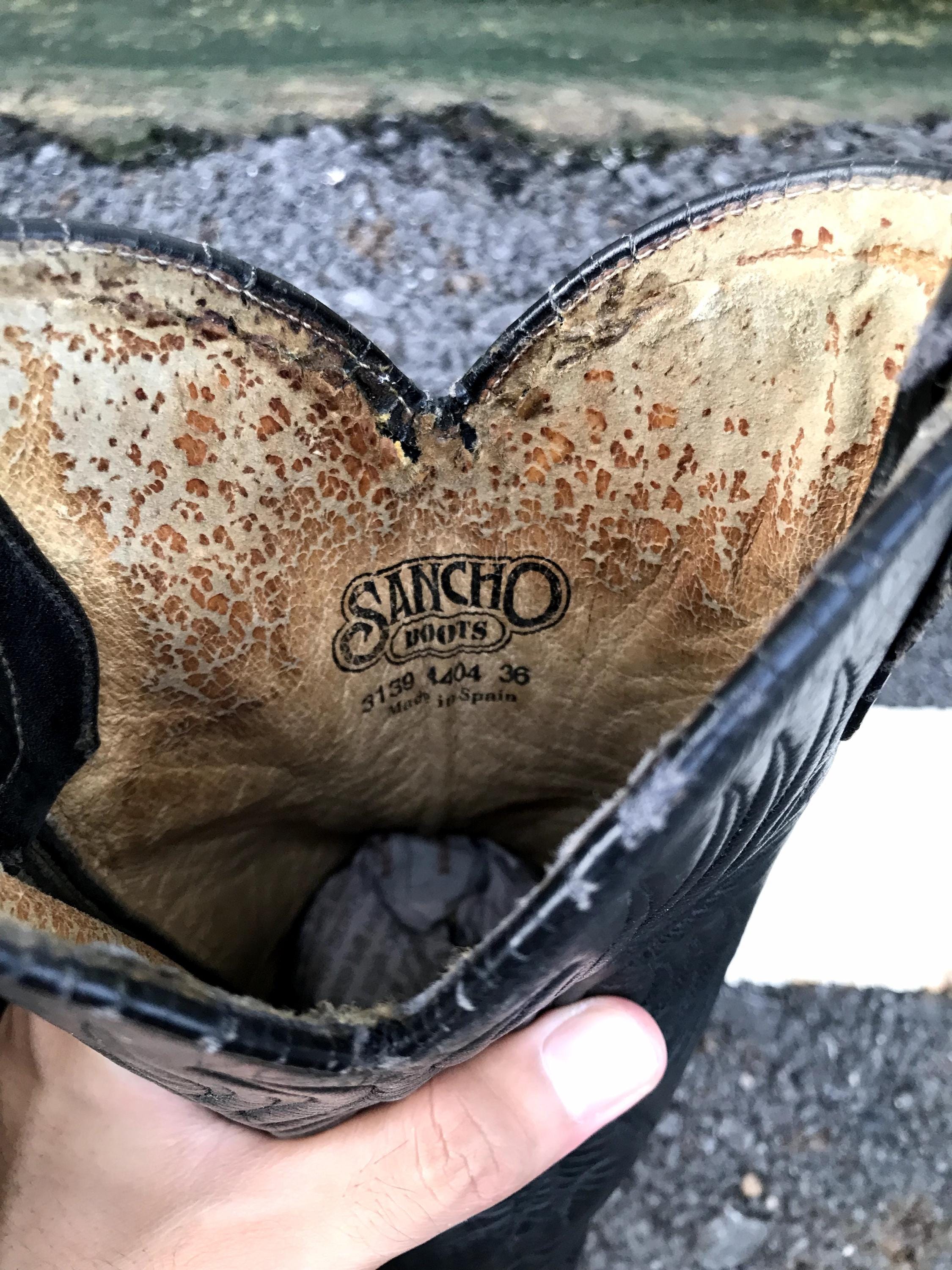 Cowboy Boots Vintage Boots SANCHO Made in Spain / Leather Boots Vintage ...