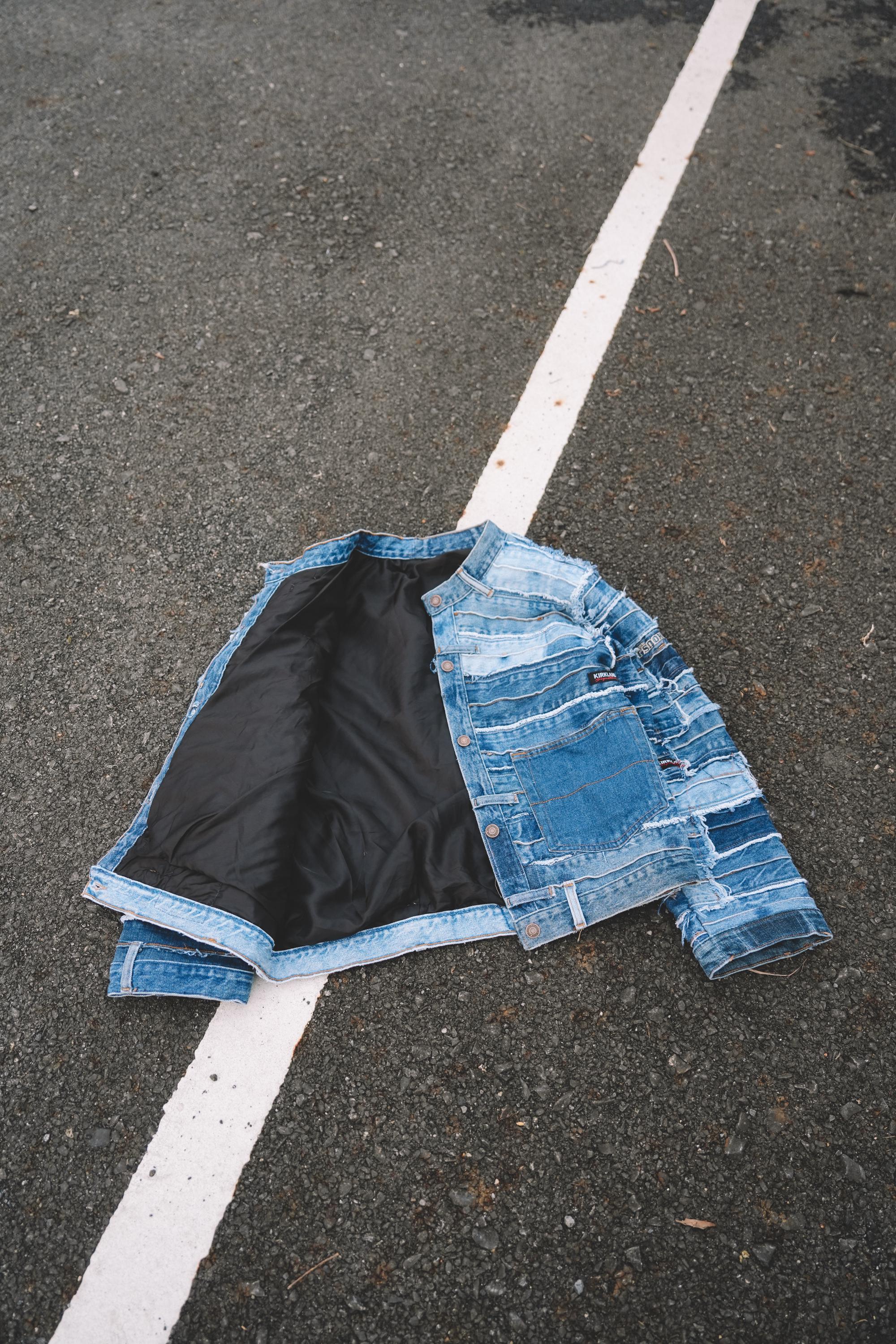 Denim Jacket Reworked / Reworked Denim Patchwork / Vintage Levis Denim ...