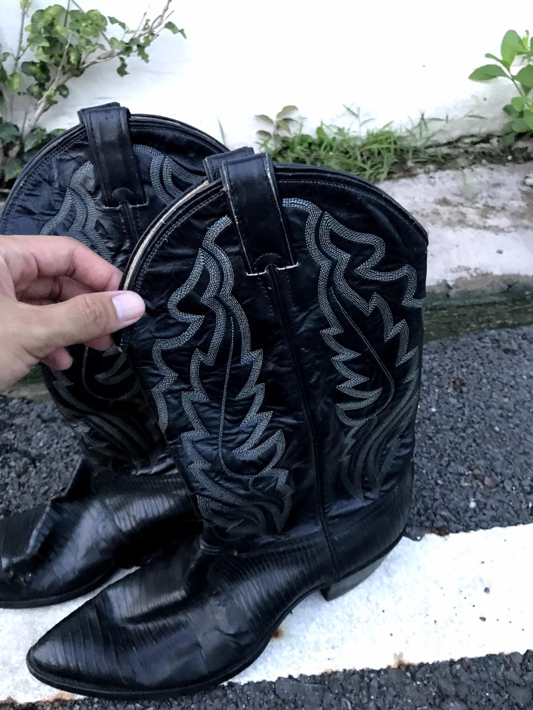 Cowboy Boots Vintage Justin Made in USA / Leather Boots Vintage/ Men's ...