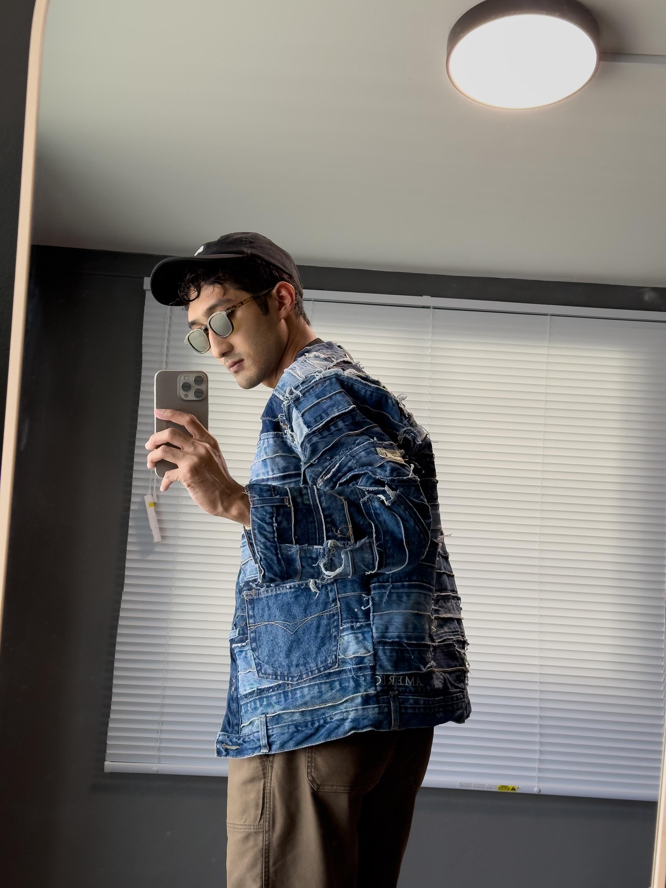 Denim Jacket Reworked / Reworked Denim Patchwork / Vintage Levis Denim ...