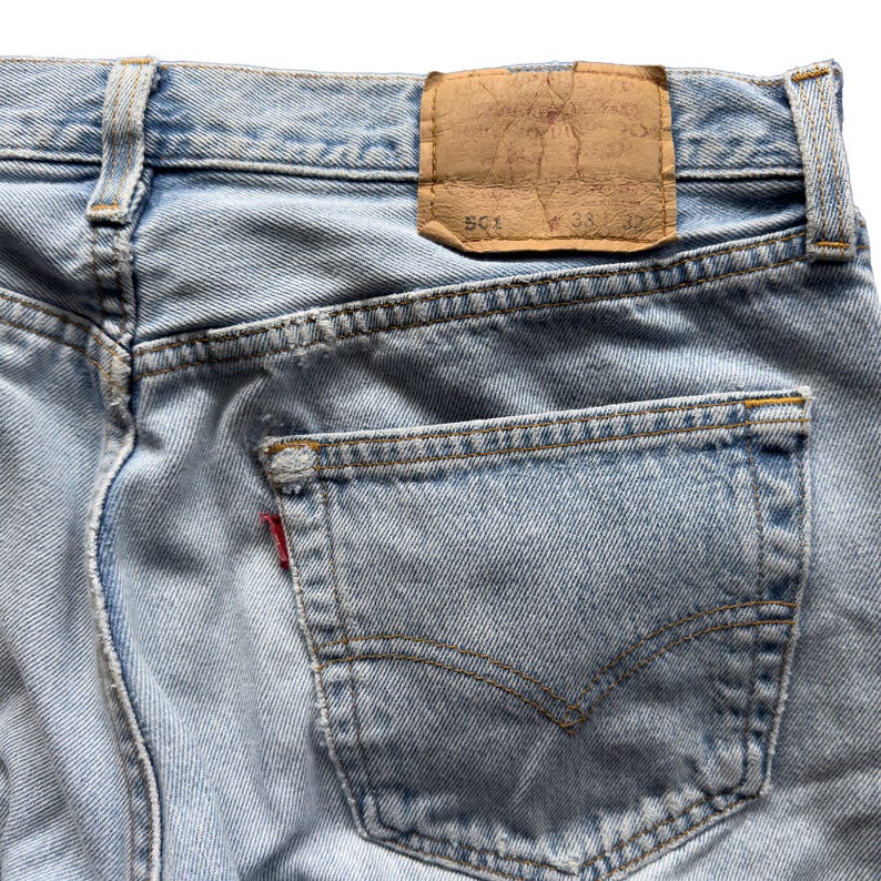 ORDER - Custom Patchwork Vintage Levi's 501 Jeans: 90s Style - Etsy