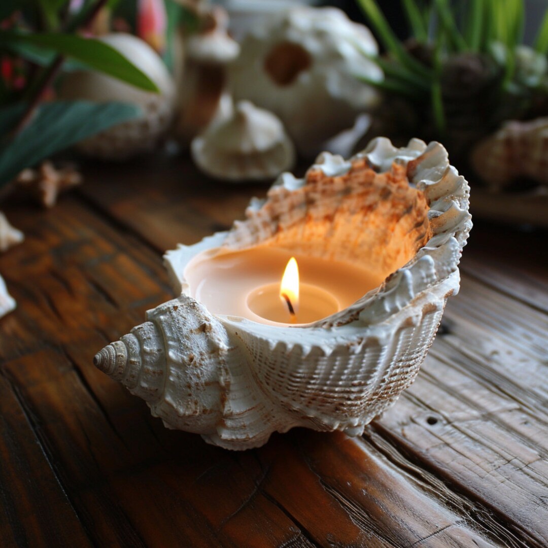 DIY Seashell Candle Holders for Ambiance - Etsy