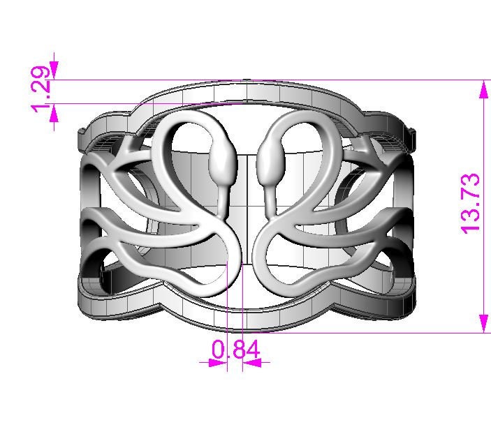 STL 3D Model, Jewelry CAD File for 3D Printing,cnc,engagement Ring,3d ...
