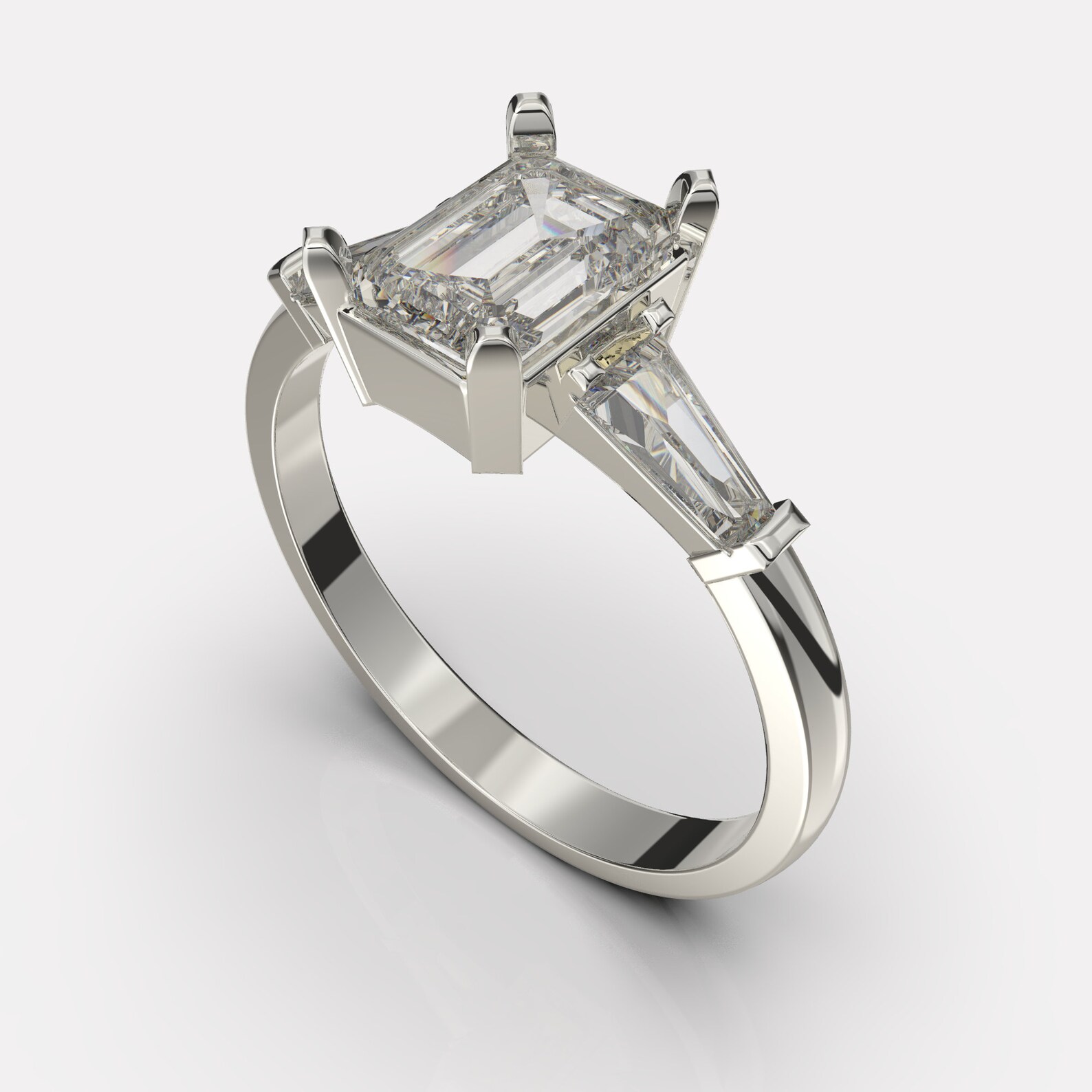 STL 3D Model/ Jewelry CAD File for 3D Printing/ Luxury Diamond Ring/ 3D ...