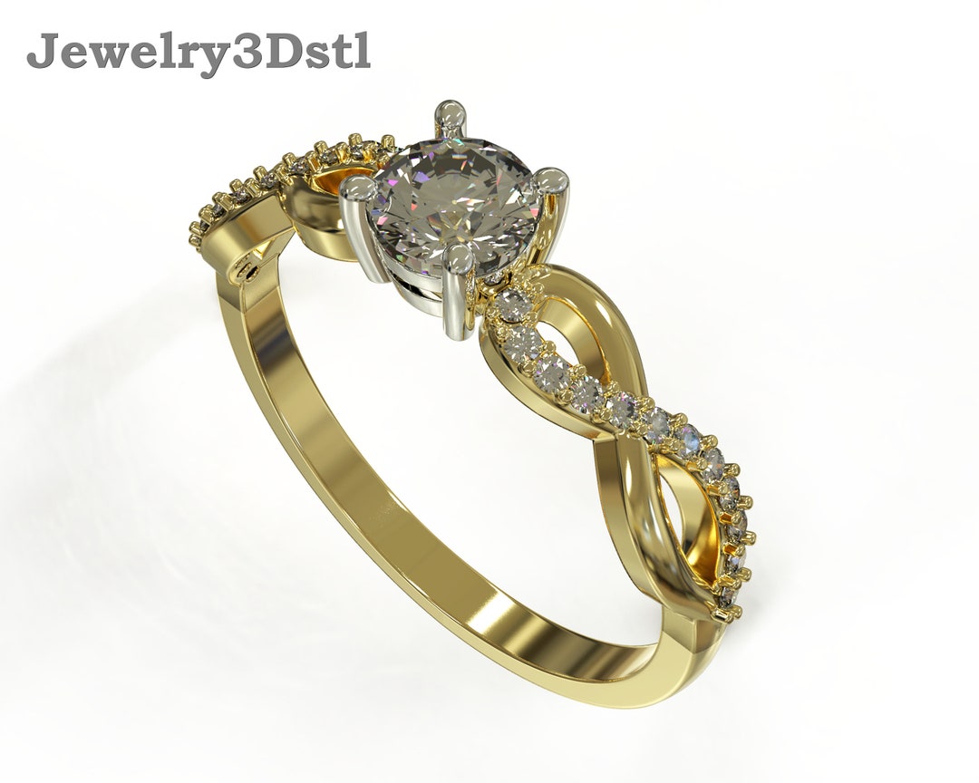 STL 3D Model, Jewelry for 3D Printing,cnc,engagement Ring Stl,3d ...
