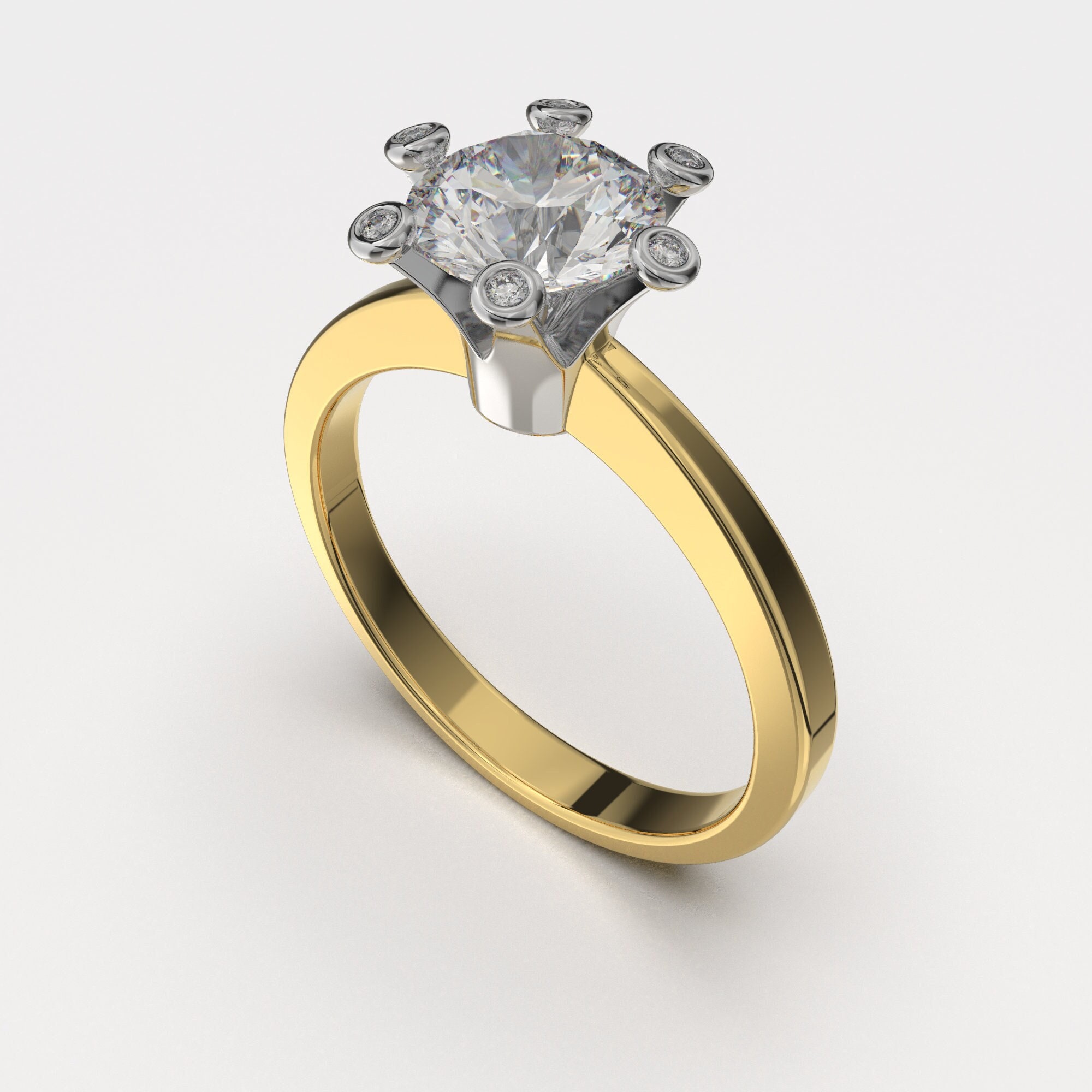 STL 3D Model, Jewelry File for 3D Printing,cnc,crown Ring,3d Corona ...