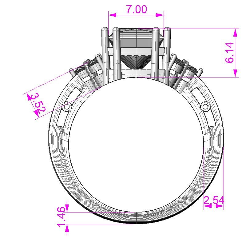 STL Ring 3D Model /jewelry File for 3D Printing/cnc /3d File /file for ...