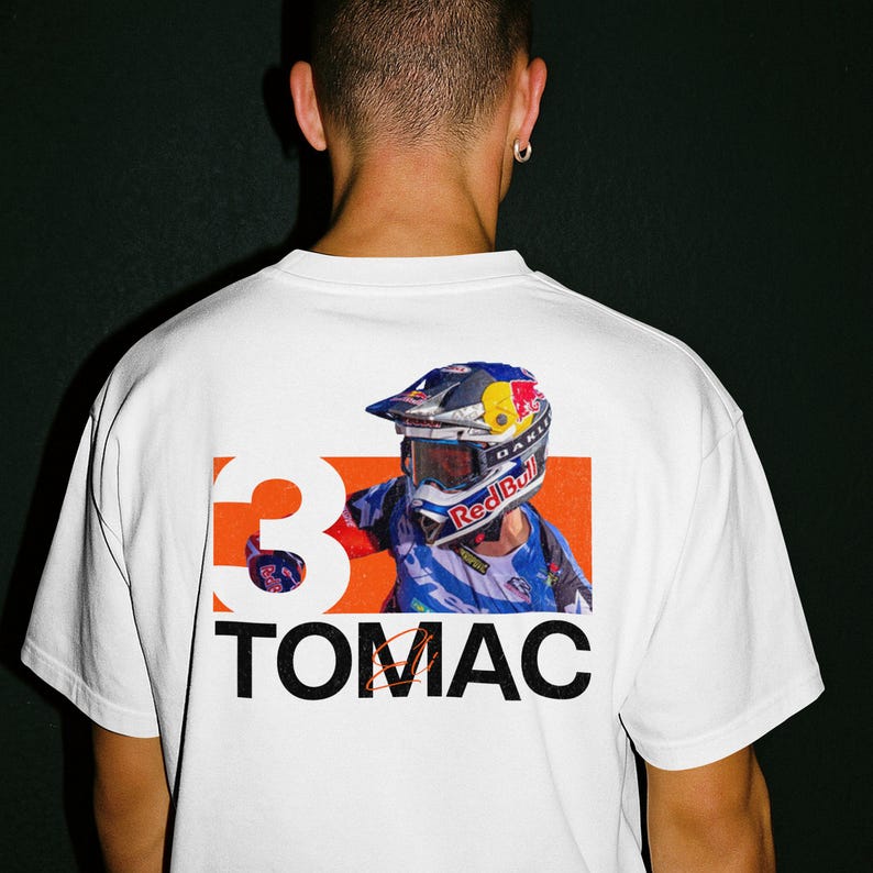 Eli Tomac Graphic Tee, Motocross Fan Shirt, Unisex Cotton - Etsy