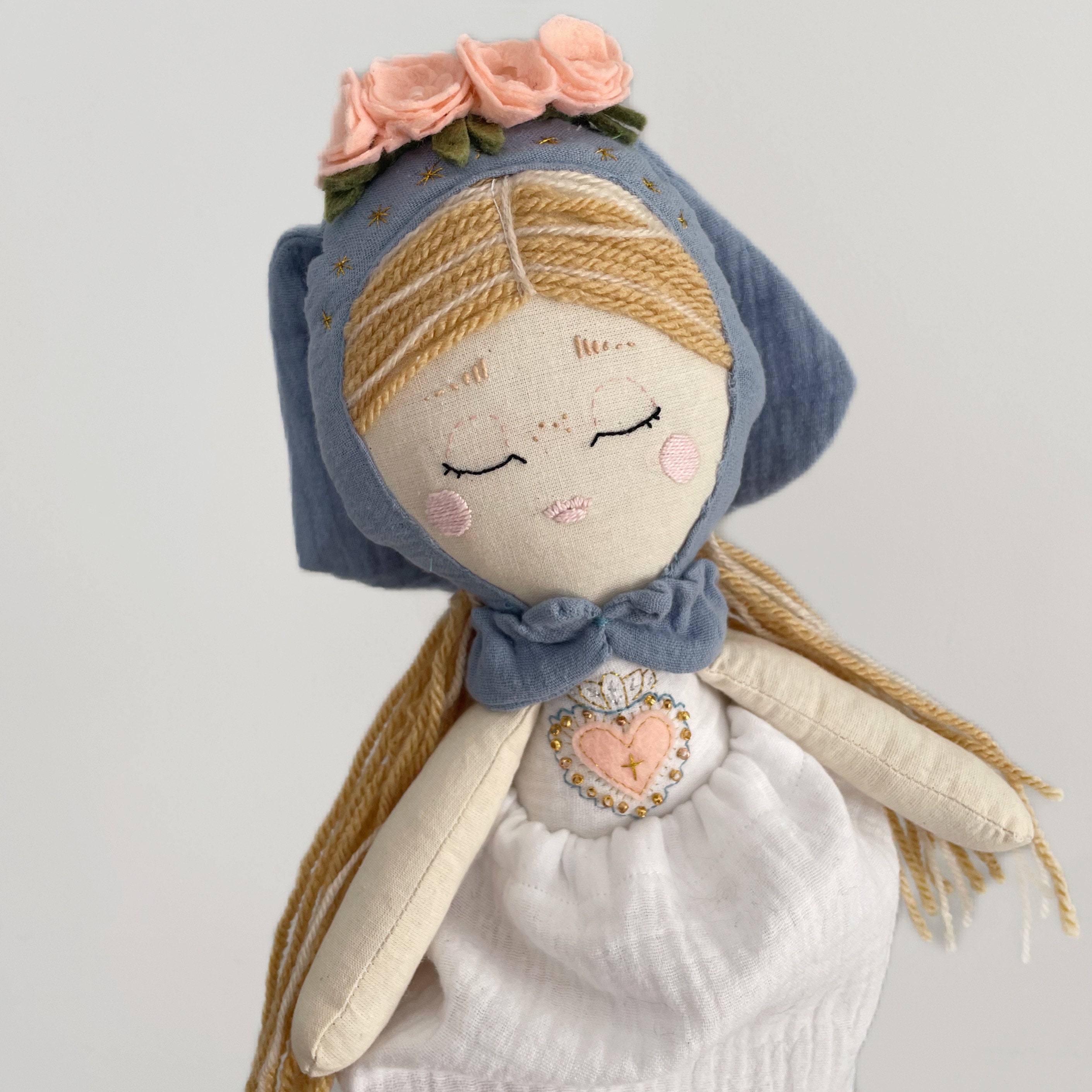 Virgin Mary Doll - Etsy