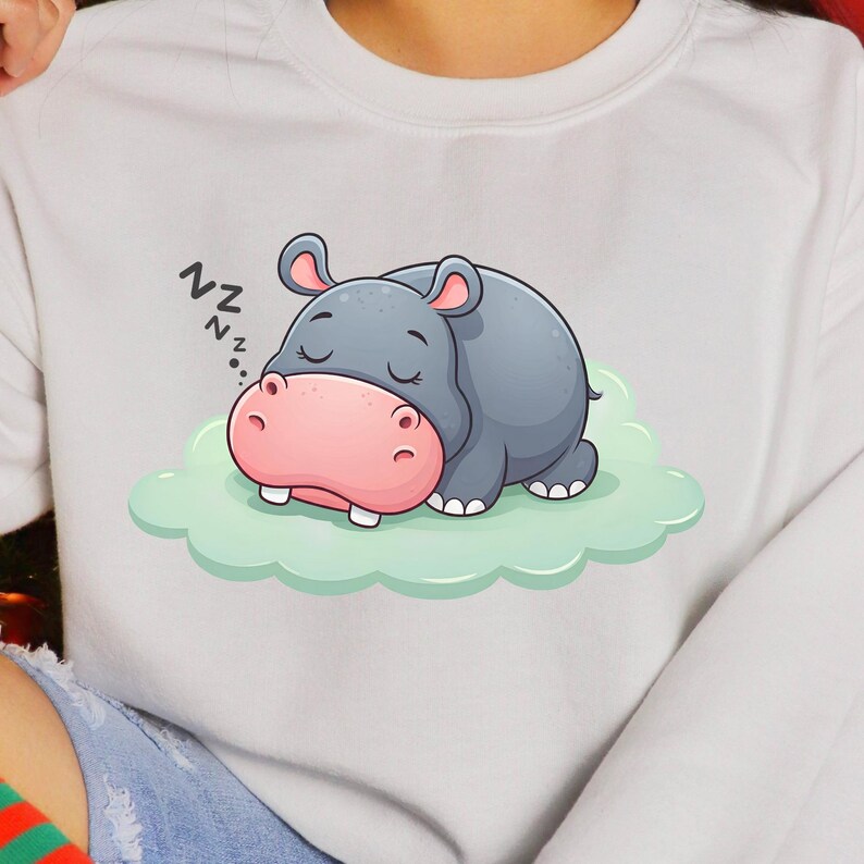 Hippo Sleeping, Hippo Svg, Hippo Png, Hippo Shirt, Animal Baby Kids ...