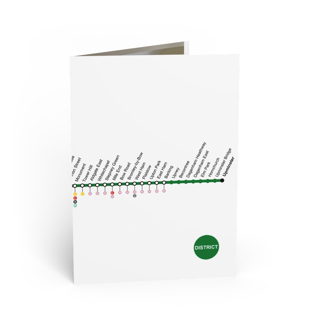 District Line Map - Etsy